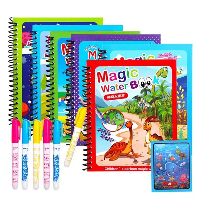 Magic Water Drawing Book with Pen for Kids | Inspire Uplift