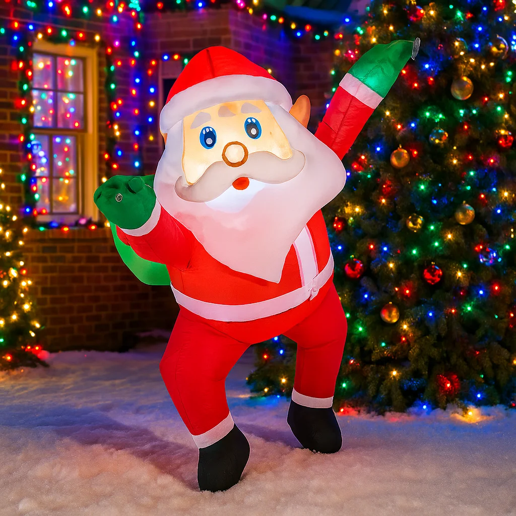 Inflatable Dabbing Santa Claus LED Christmas Decoration | Inspire Uplift