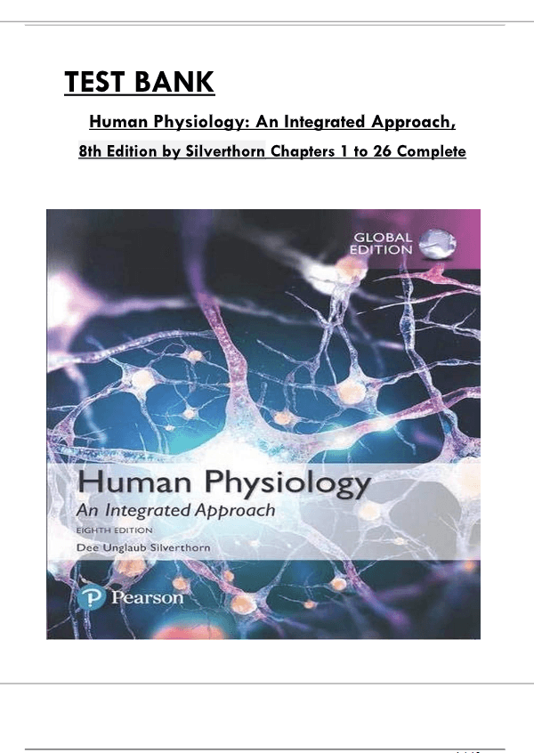 Human Physiology An Integrated Approach 8th Edition Silverth | Inspire ...