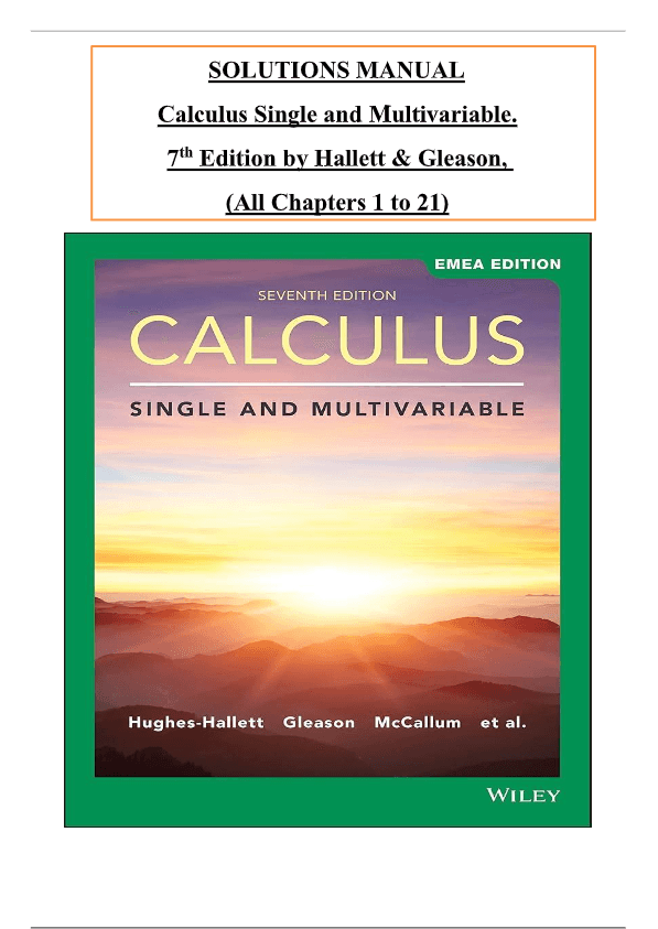 Solution Manual Calculus Single And Multivariable 7th Edi Inspire Uplift