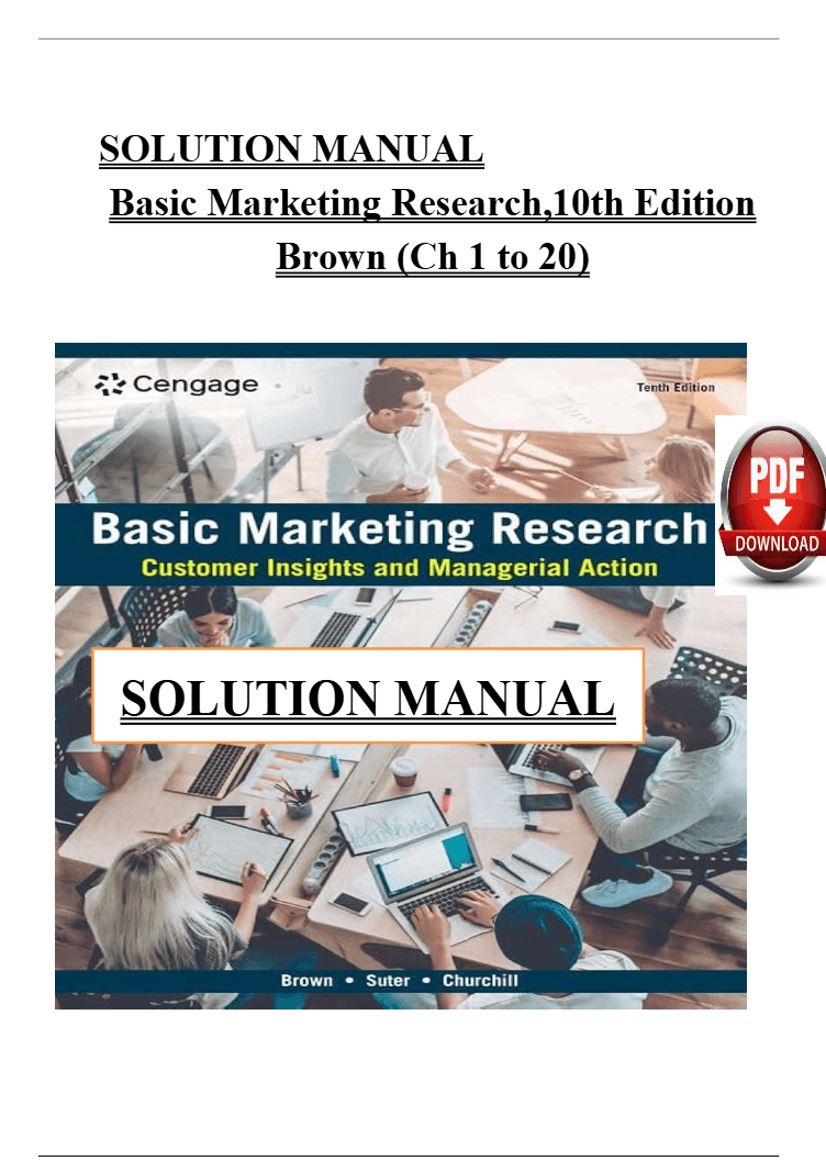 Solutions Manual For Basic Marketing Research 10th Edition Inspire Uplift