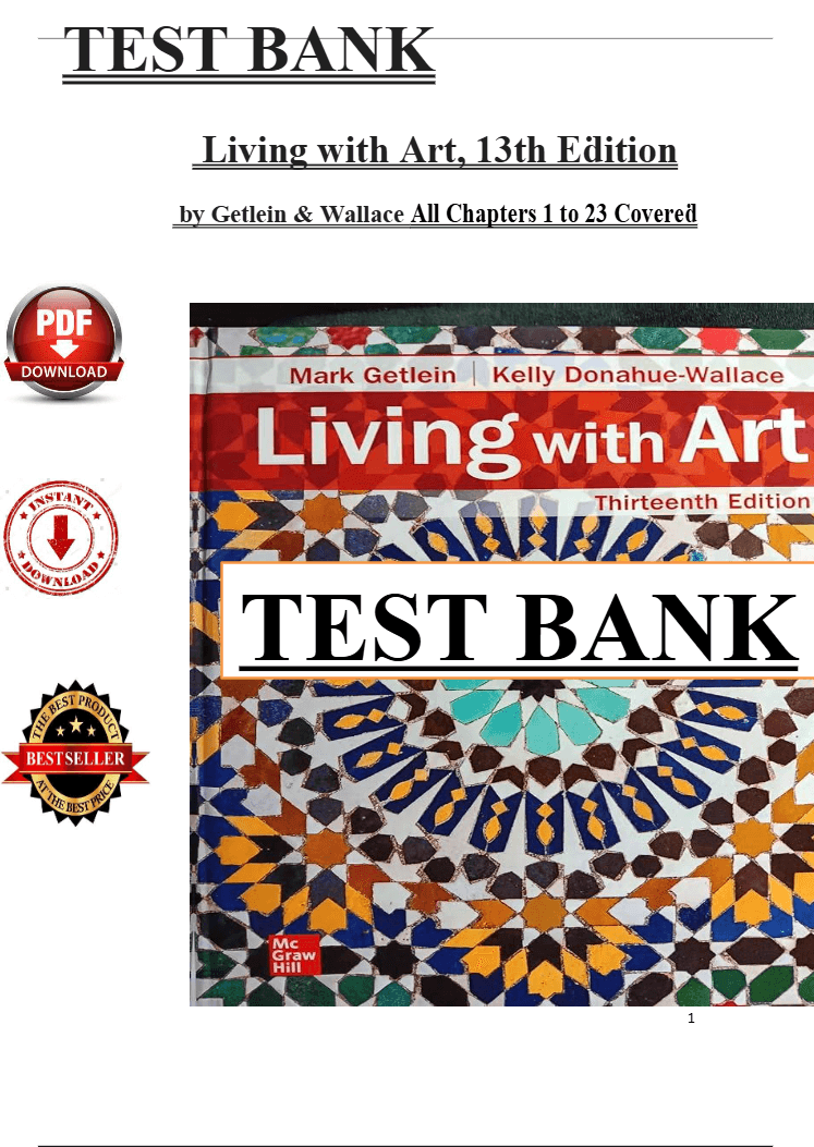 Test Bank for Living with Art, 13th Edition (Getlein), Chapt | Inspire ...