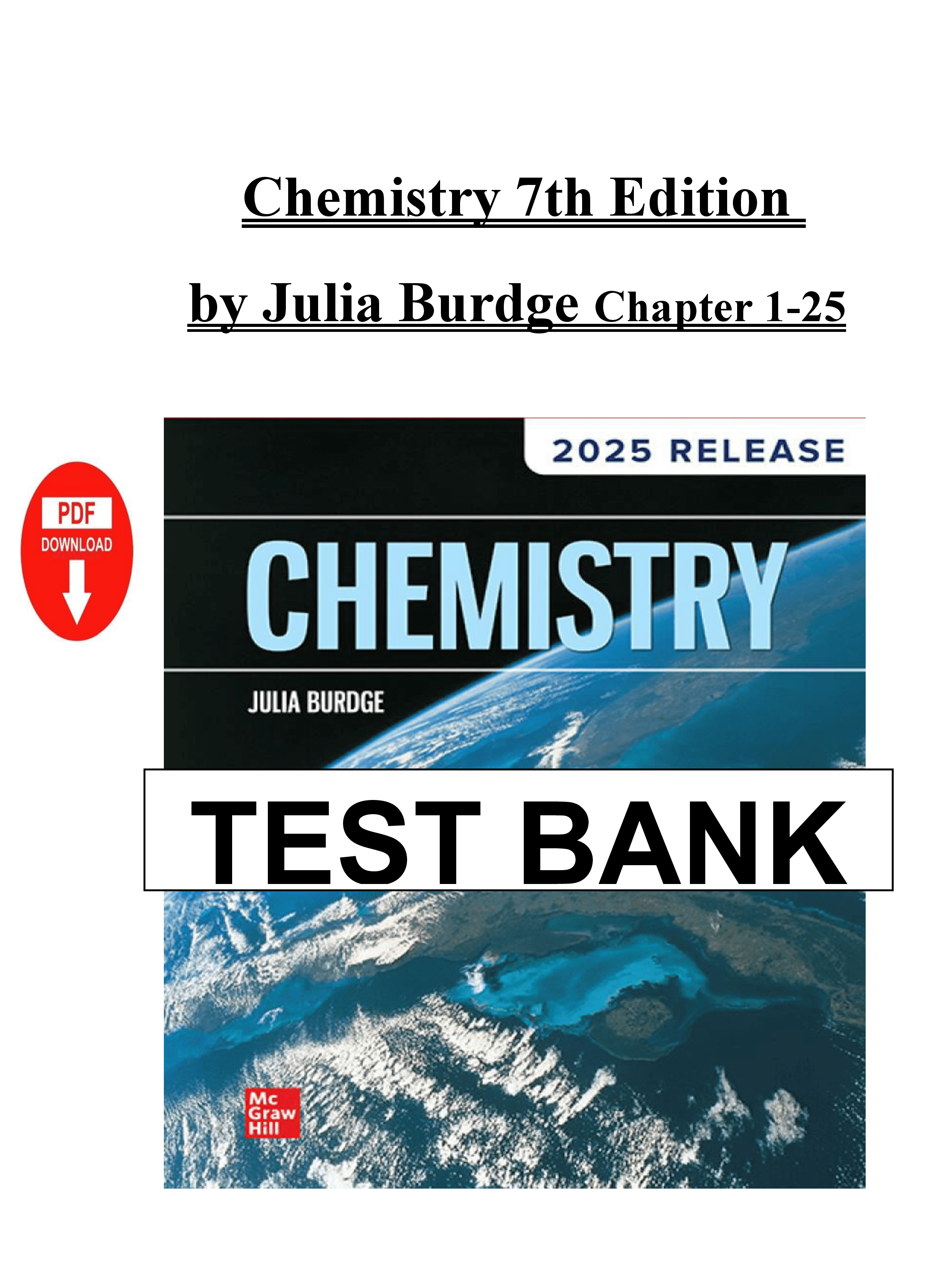 Chemistry – 7th Edition (Julia Burdge) | Complete Test Bank | Inspire ...
