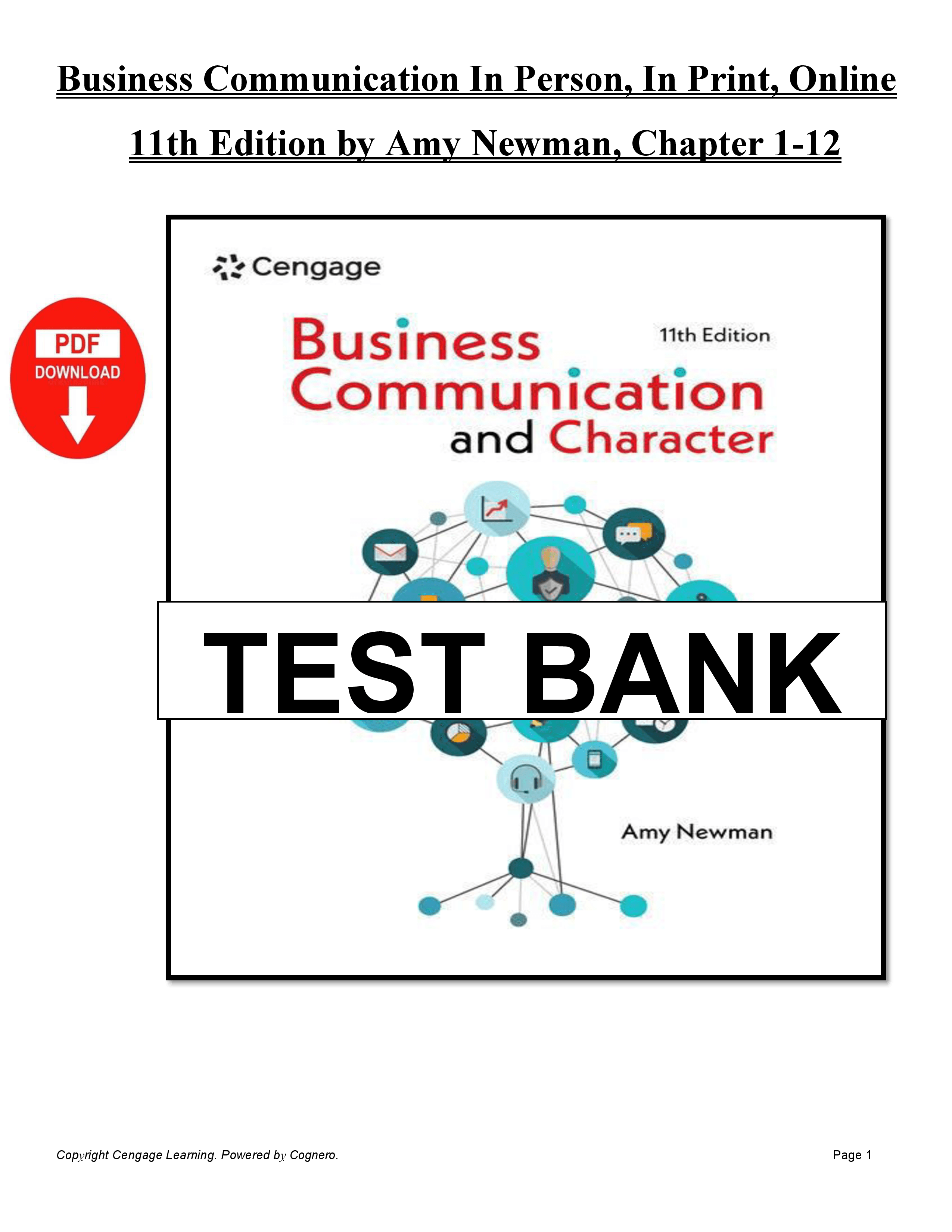 Business Communication In Person, In Print, Online – 11th Ed | Inspire ...
