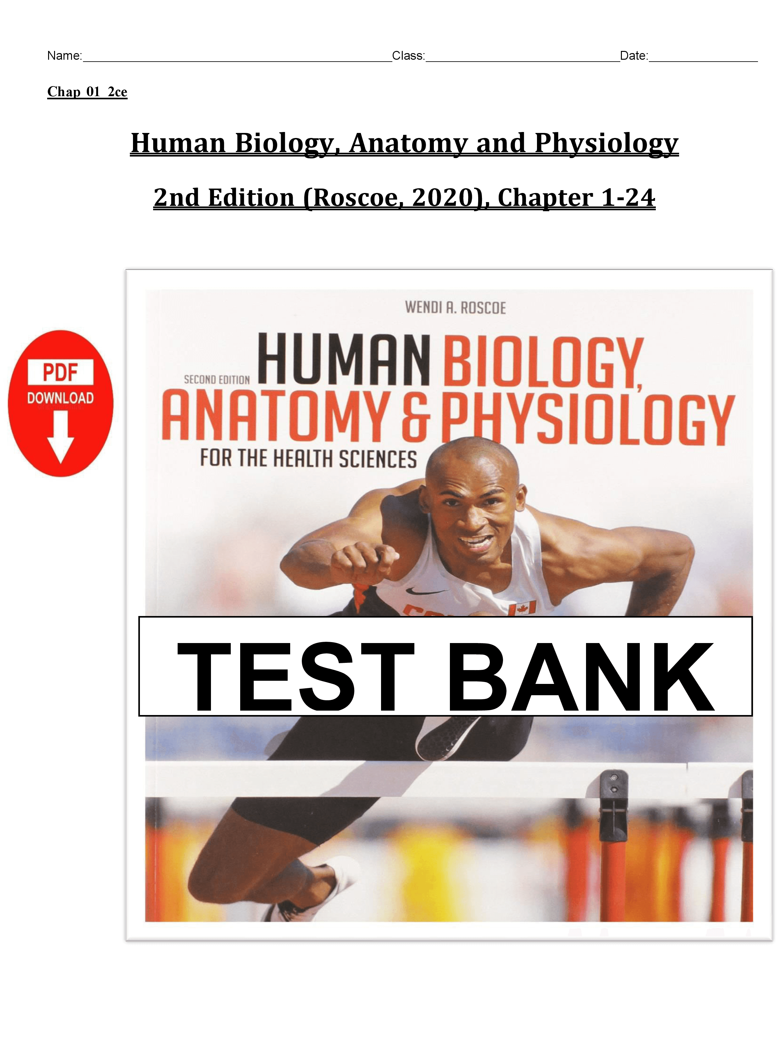 Human Biology Anatomy and Physiology for the Health Sciences | Inspire ...