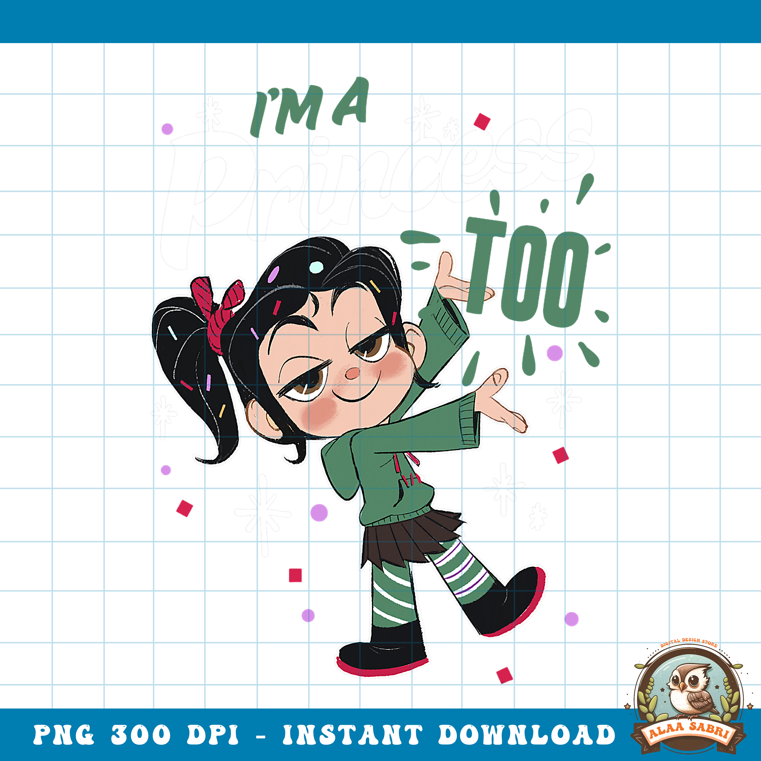 Disney Wreck It Ralph 2 Princess Logo Graphic png, digital d | Inspire ...