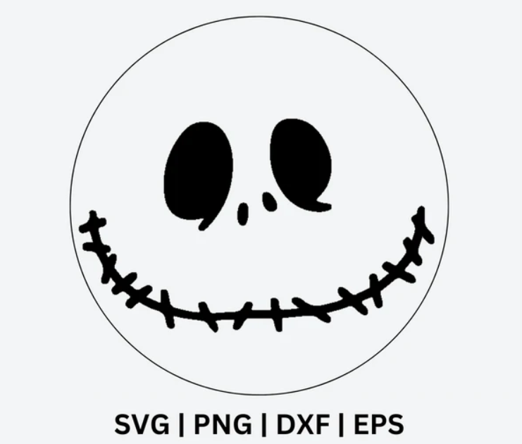Jack Skellington Ghost Halloween Keychain SVG & PNG - Spooky | Inspire ...