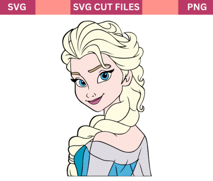 Disney Princess Elsa Layered Frozen SVG Cut File - Ideal for | Inspire ...