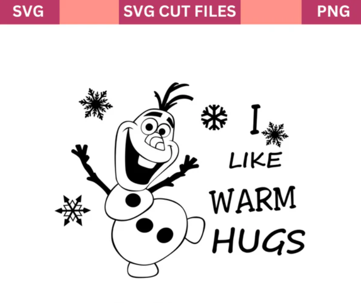 Olaf Outline SVG Cut File for Cricut - Perfect for Frozen Cr | Inspire ...