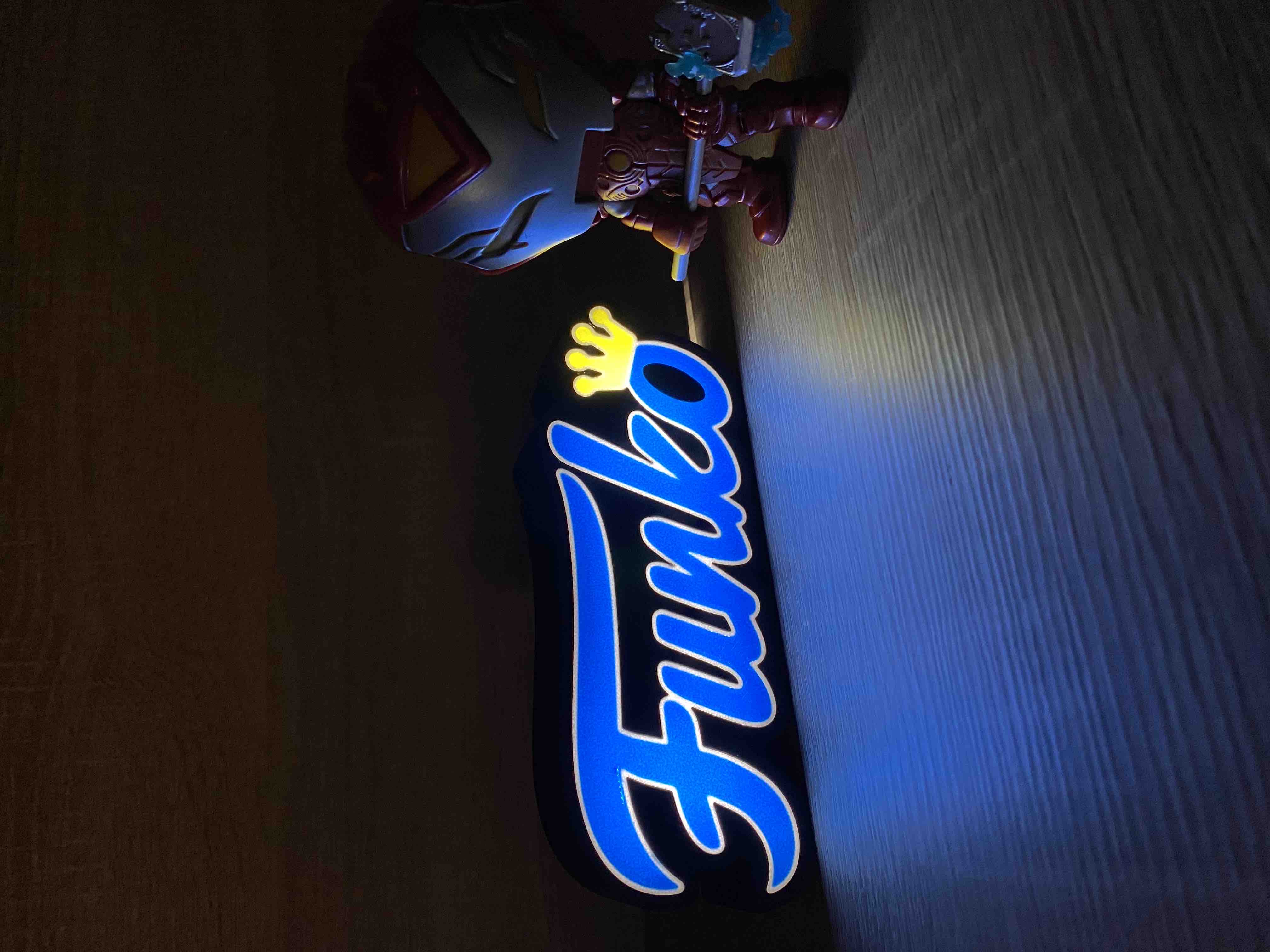 Funko Pop Themed 3D Printed LED Lamp Light Box Neon Sign Dec | Inspire ...
