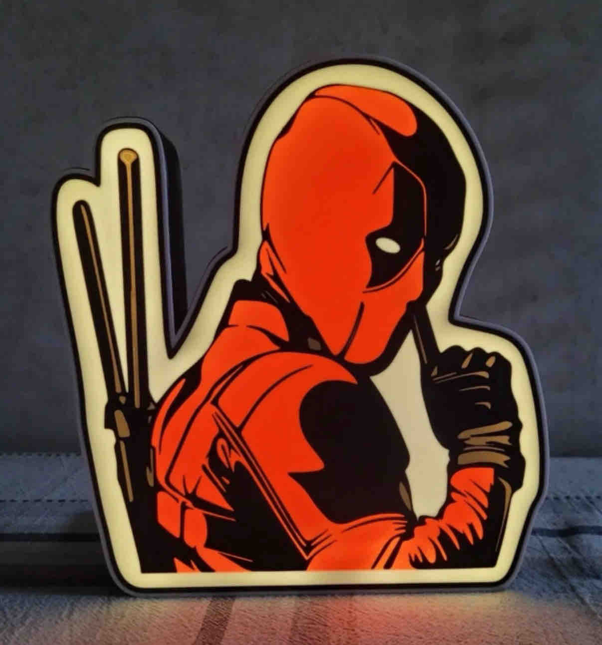 Deadpool Light Box 3D Printed LED Lamp Neon Sign For Man Cav | Inspire ...