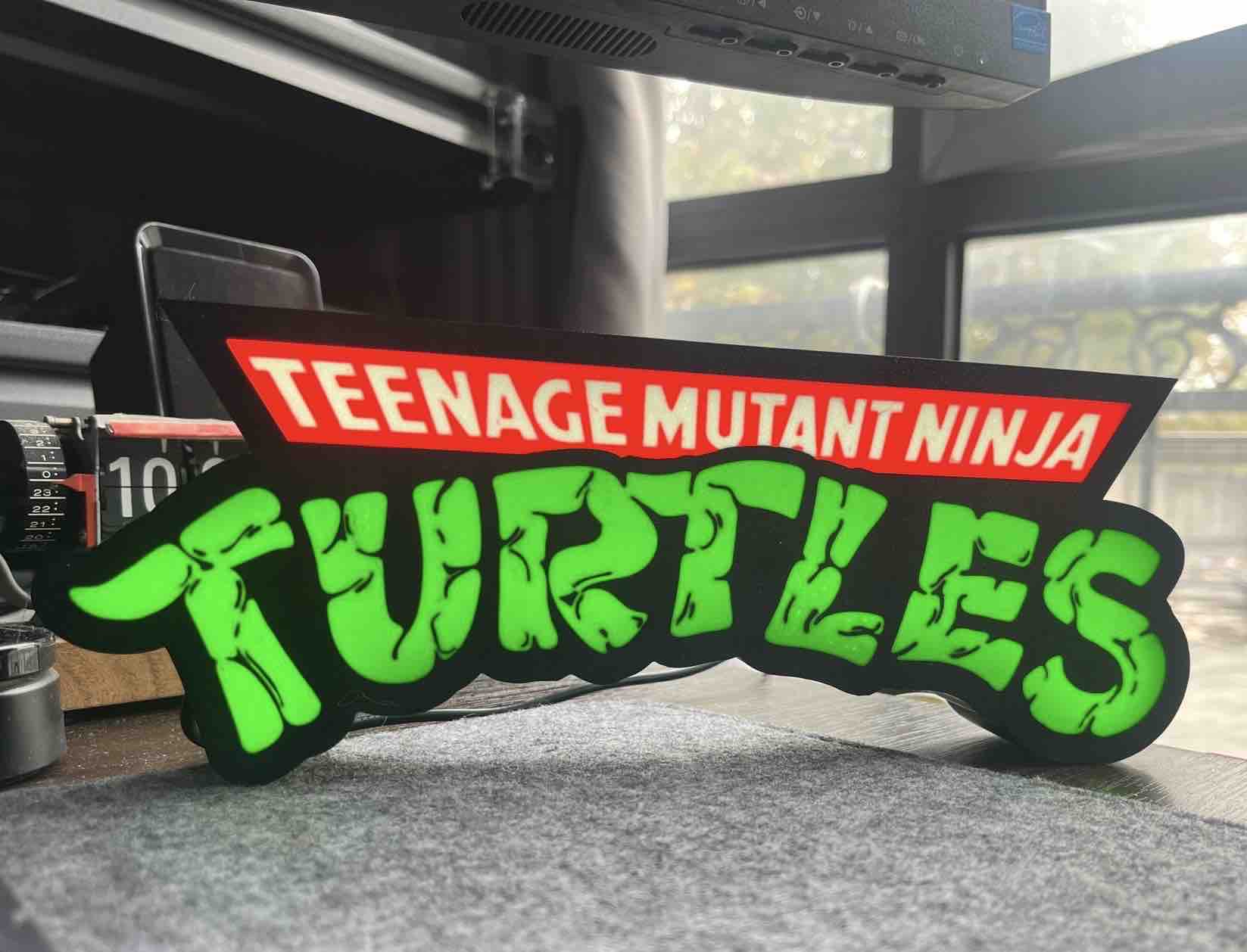 Teenage Mutant Ninja Turtles Light Box 3D Printed LED Lamp N | Inspire ...