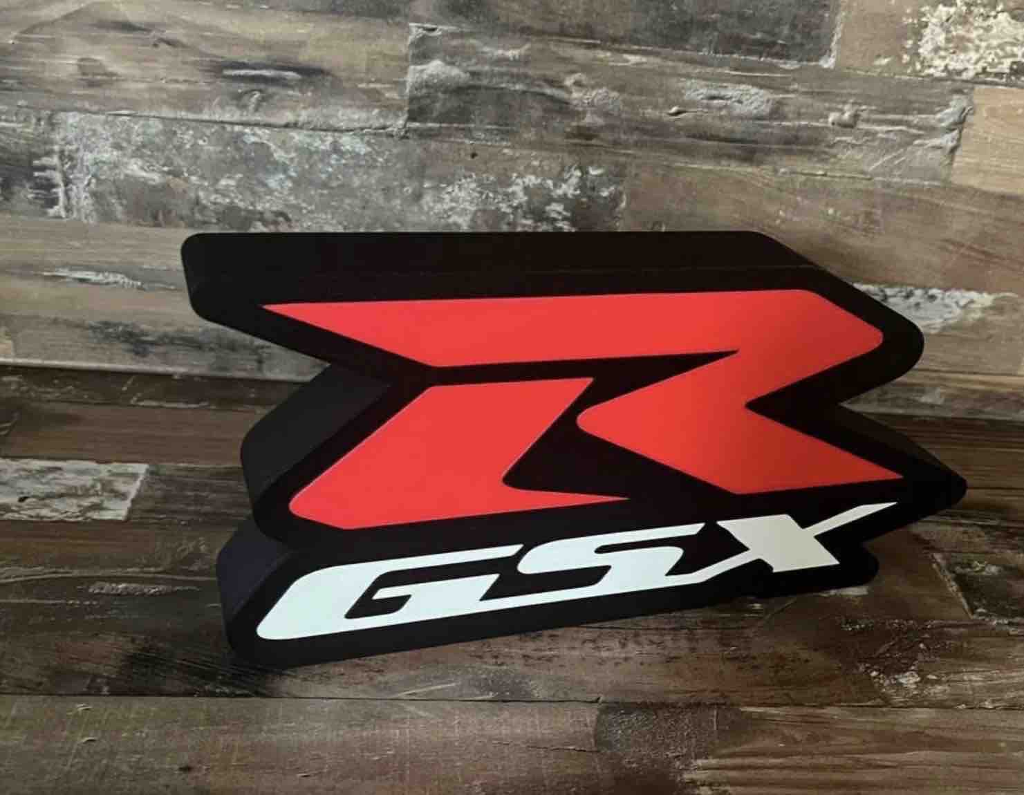 Suzuki GSX Logo Light Box 3D Printed LED Lamp Neon Sign For | Inspire ...