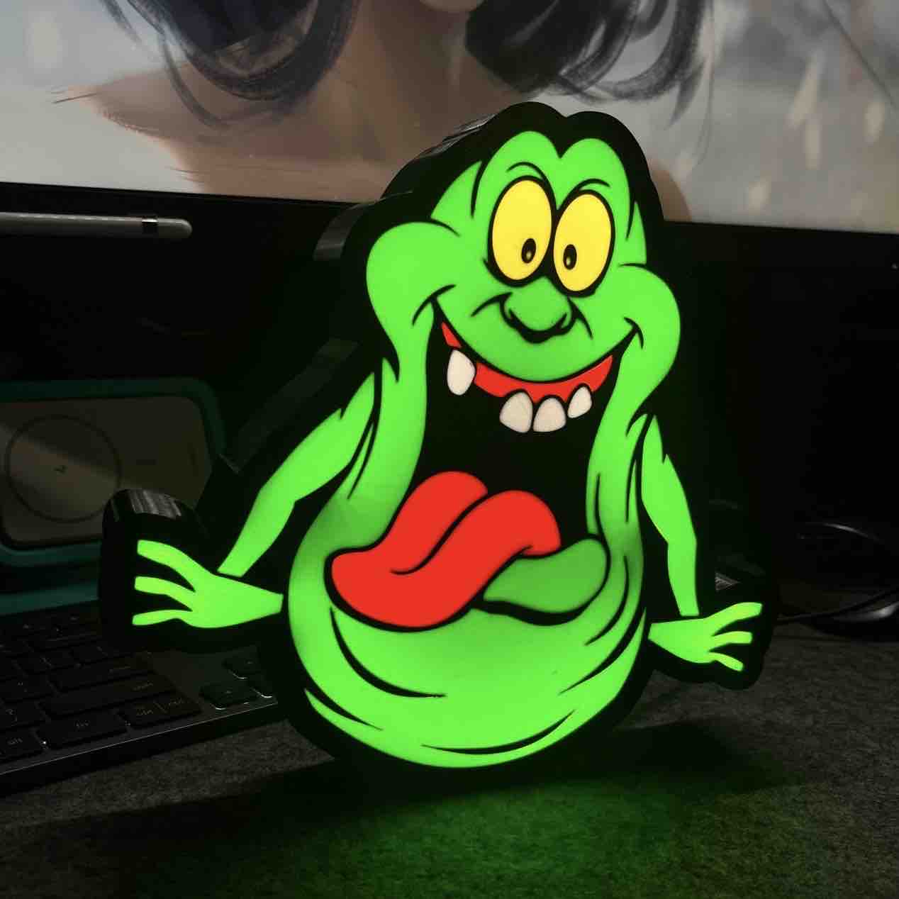 Ghostbusters Themed Slime Light Box 3D Printed LED Lamp Neon | Inspire ...