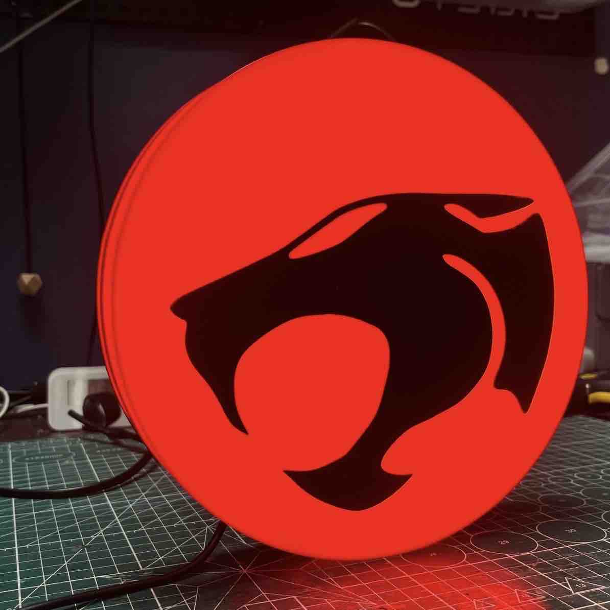 Thundercats Logo Light Box 3D Printed LED Lamp Neon Sign For | Inspire ...