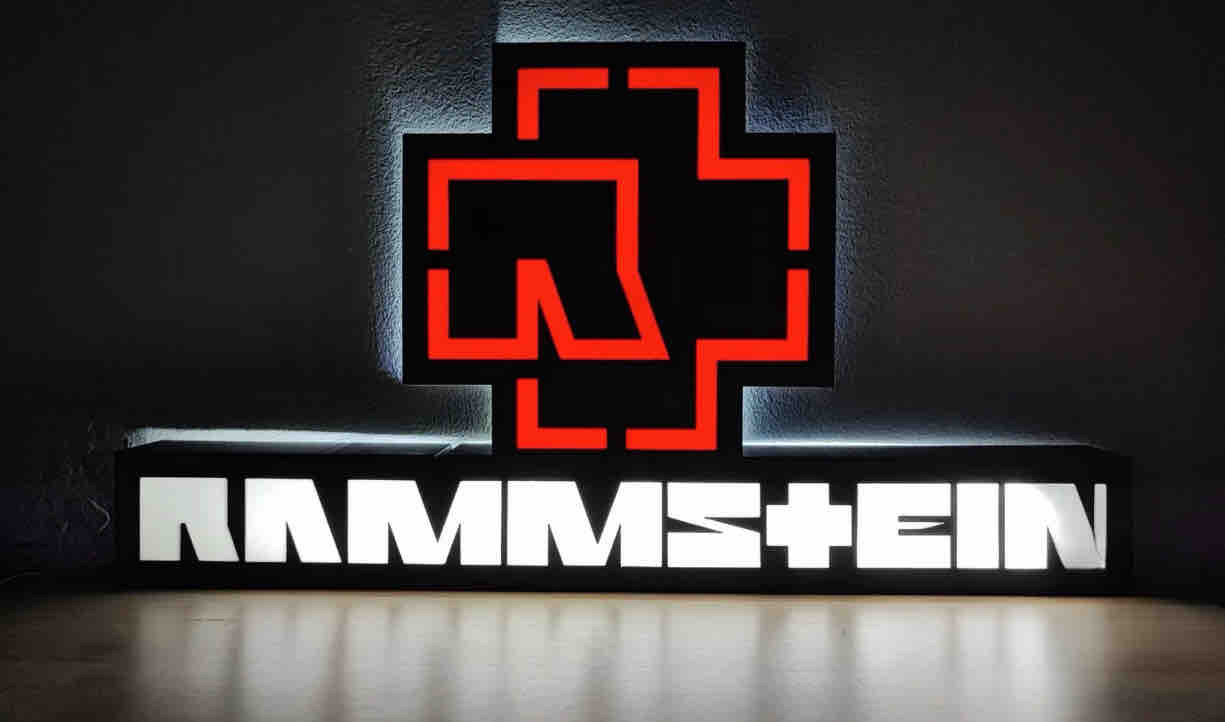 Rammstein Band Light Box 3D Printed LED Lamp Neon Sign For M | Inspire ...