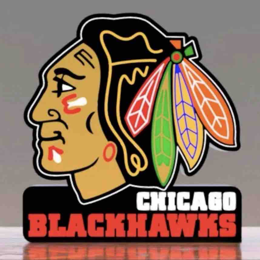 Chicago Blackhawks Logo Light Box 3D Printed LED Lamp Neon S | Inspire ...