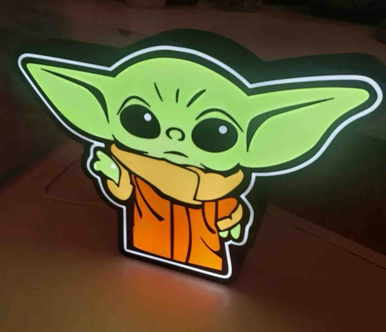 Star Wars Themed Master Yoda Light Box 3D Printed LED Lamp N | Inspire ...
