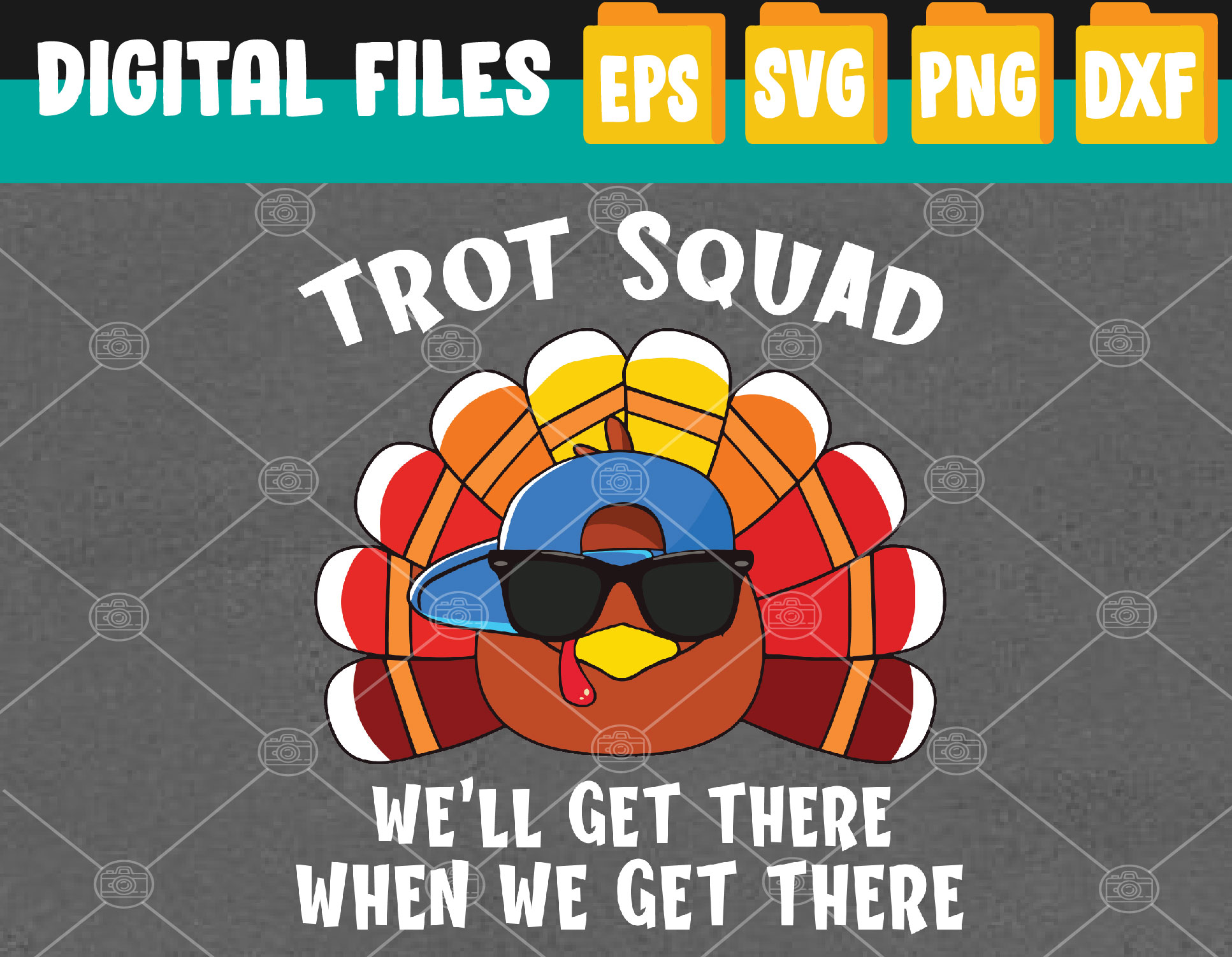 Turkey Trot Squad Funny Thanksgiving Running Costume Svg, Ep | Inspire ...