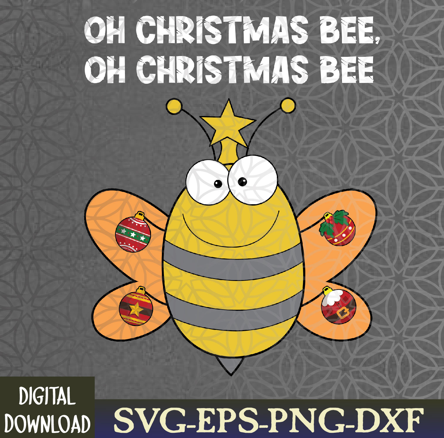 Bumble Bee Santa Christmas Svg, Eps, Png, Dxf, Digital Downl | Inspire ...