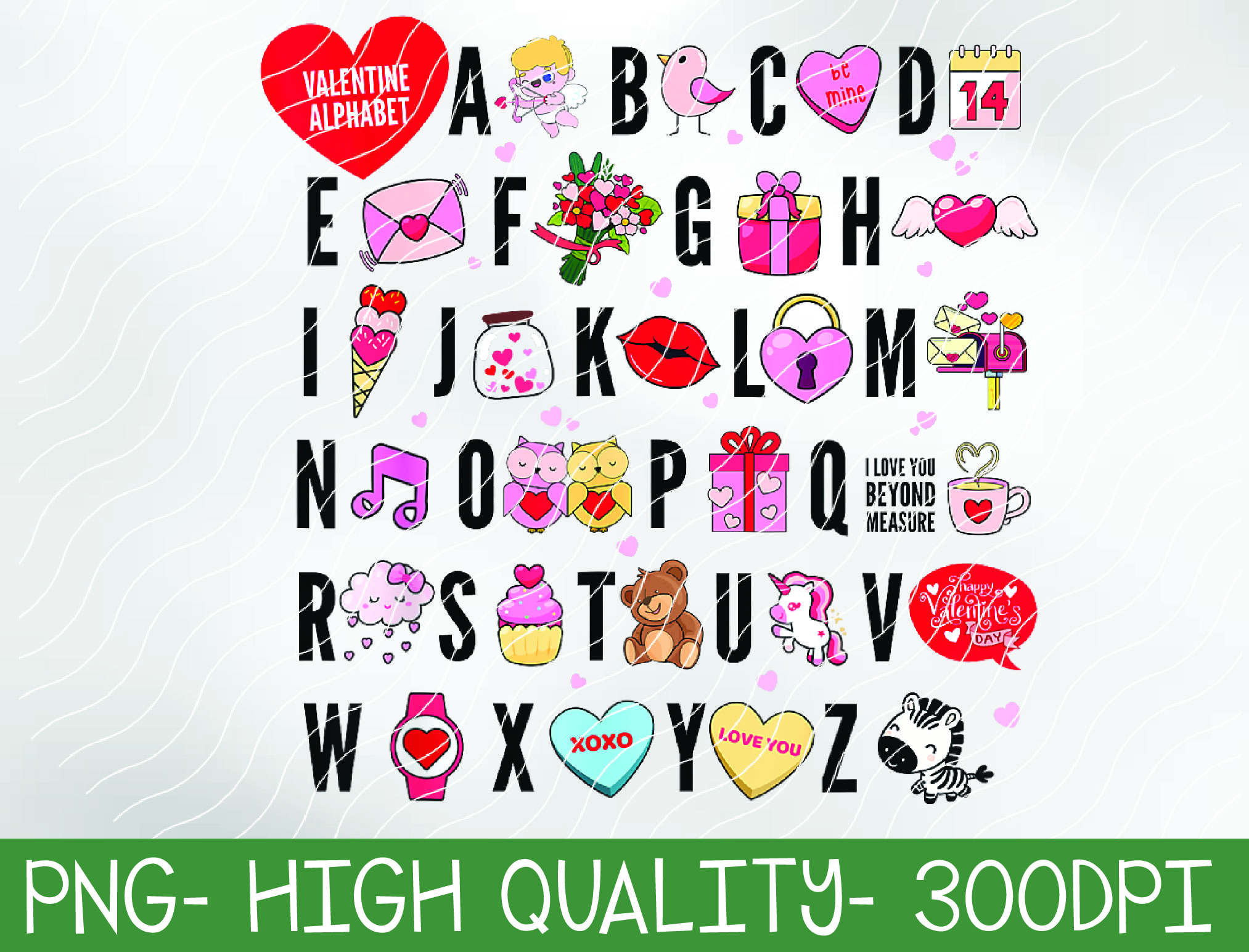 Funny Valentine Alphabet Pre-K Kindergarten Teacher Student - Inspire ...