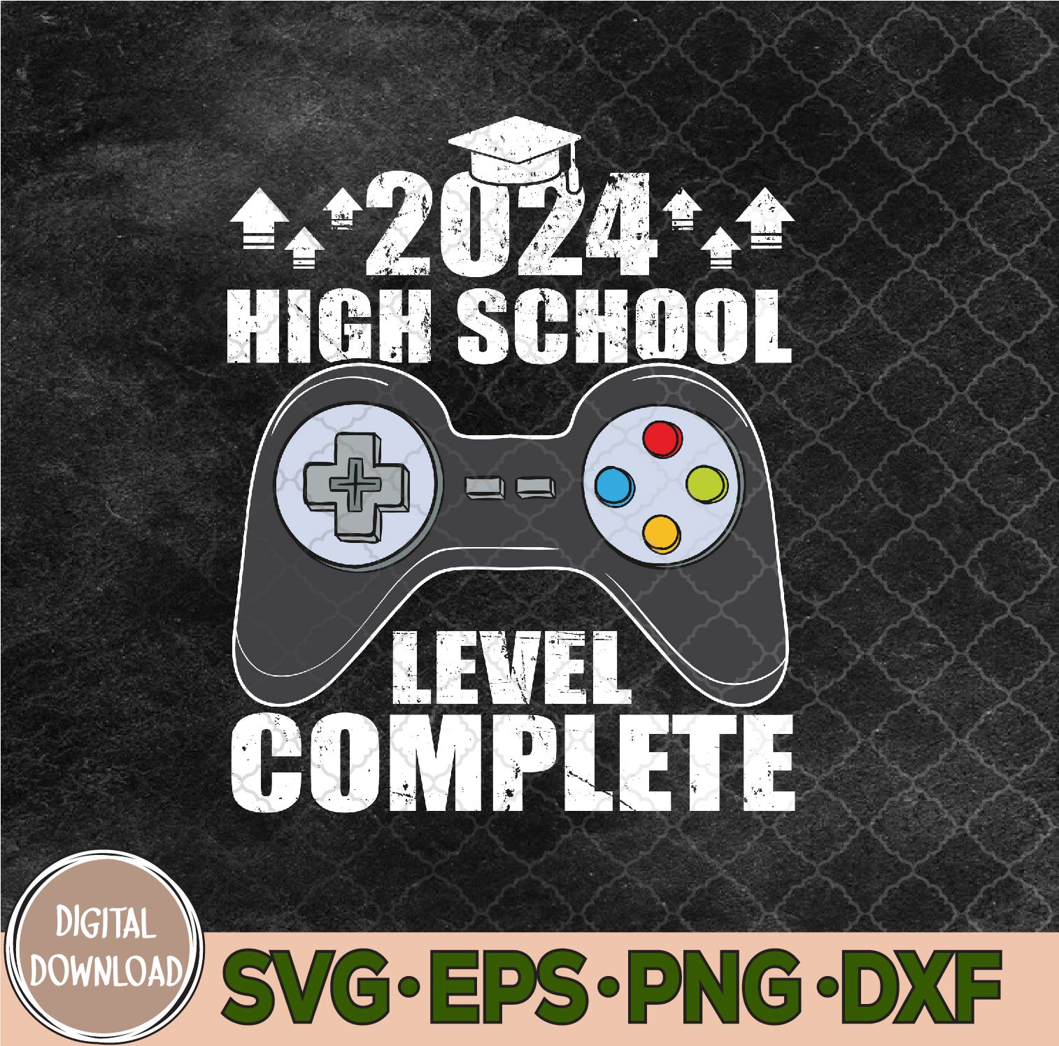 Senior Gamer 2024 High School Level Complete 2024 Grad svg, | Inspire ...