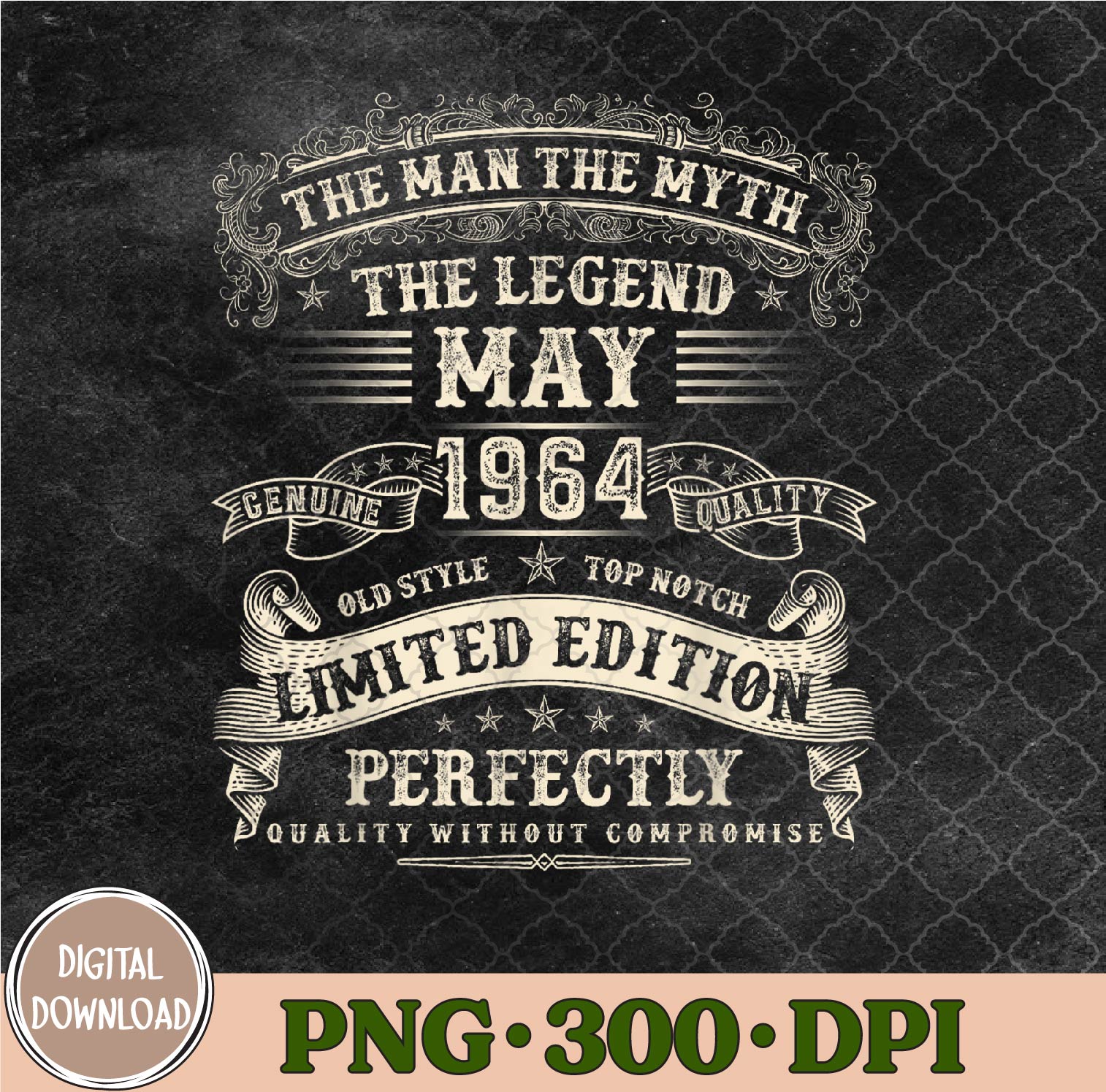 60 Year Old Bday Gifts For Men May 1964 Birthday 60th Png, 1 | Inspire ...