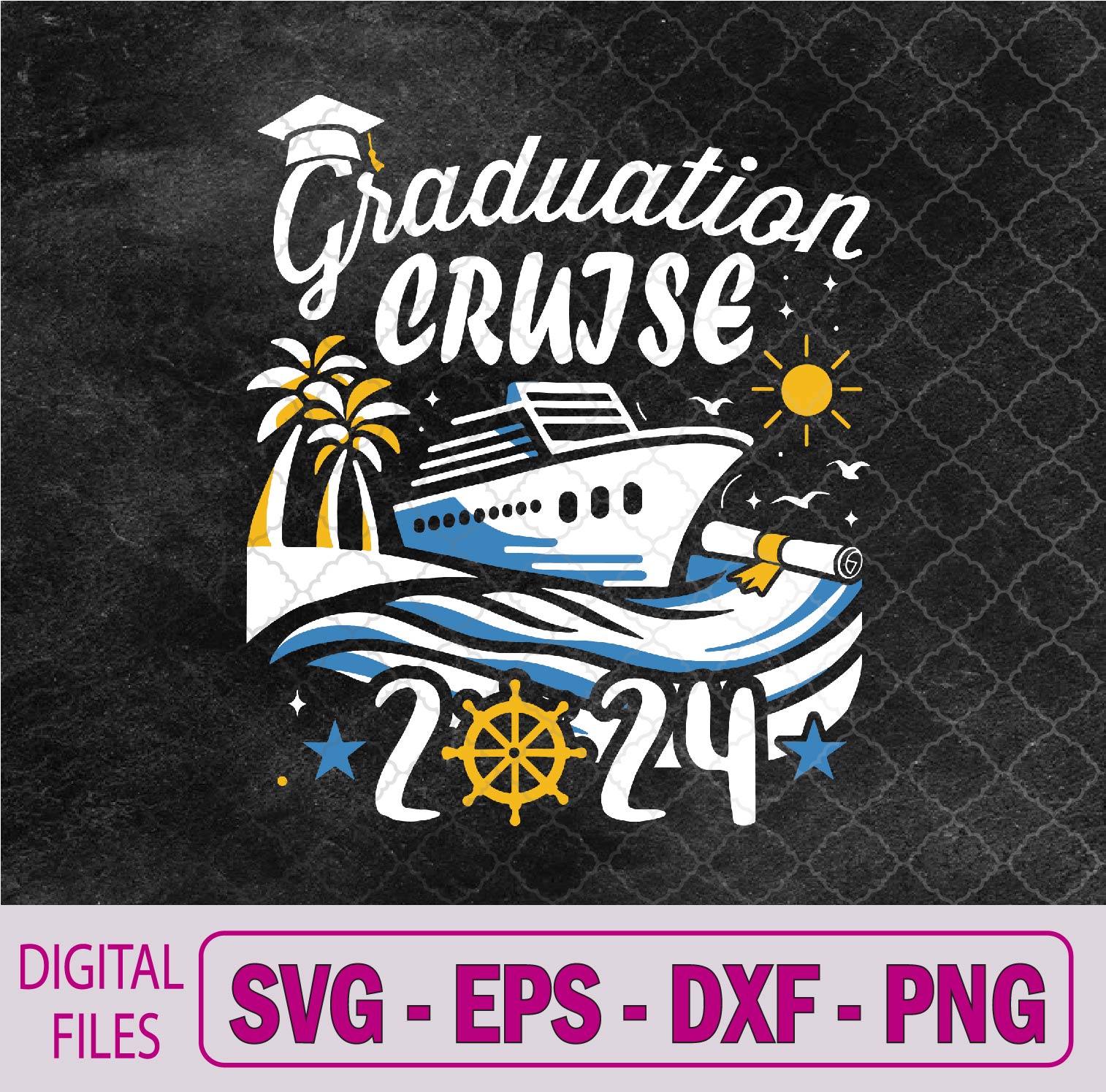 Graduation Cruise 2024 Svg, Cruise Ship Svg, Png, Digital Do | Inspire ...