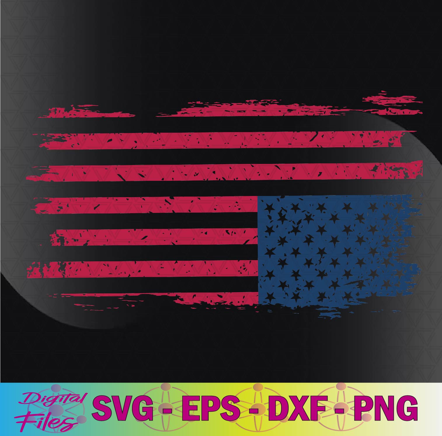 American Flag Distress Upside Down Patriotic 4th Of July Svg | Inspire ...