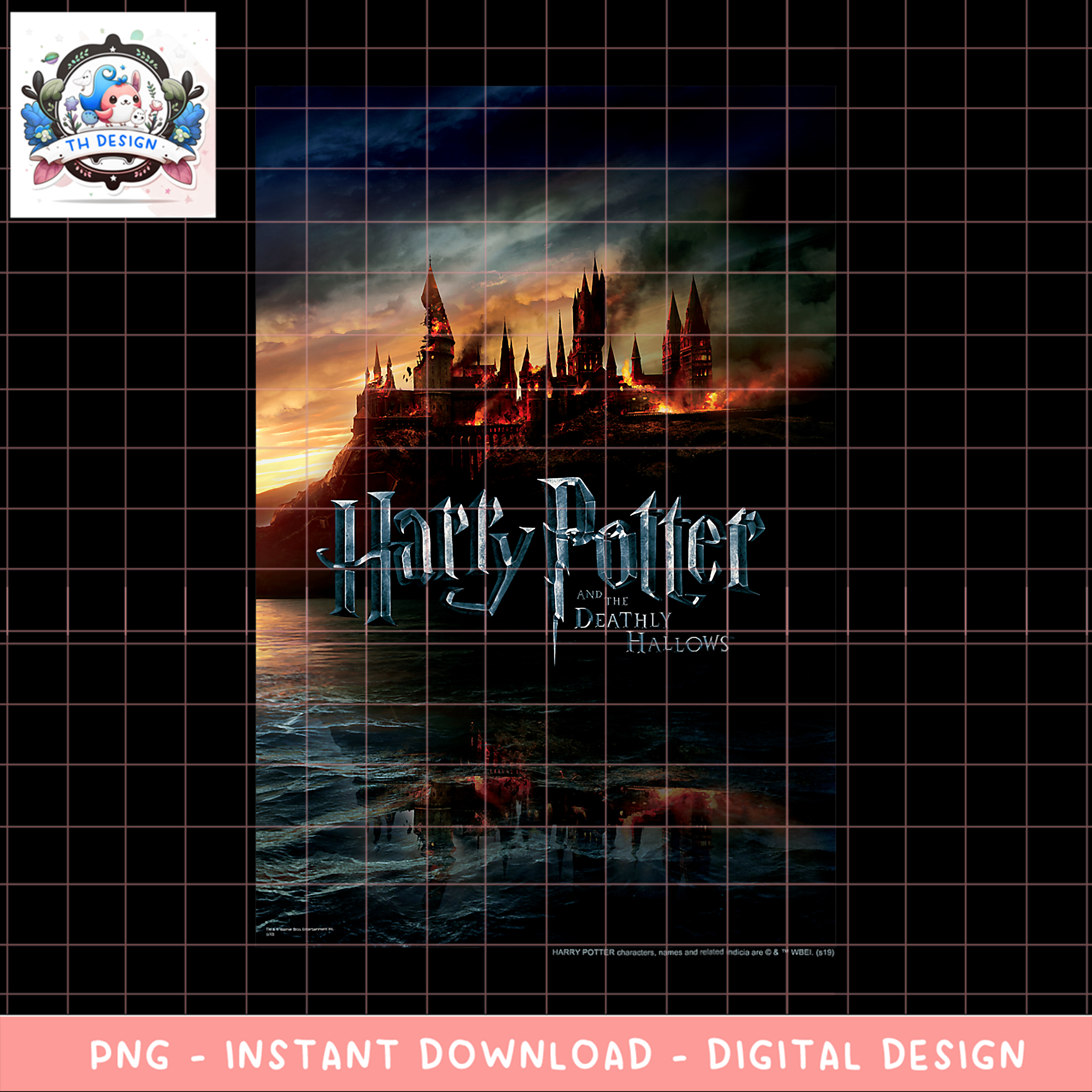 Harry Potter And The Deathly Hallows Hogwarts Poster PNG Dow | Inspire ...