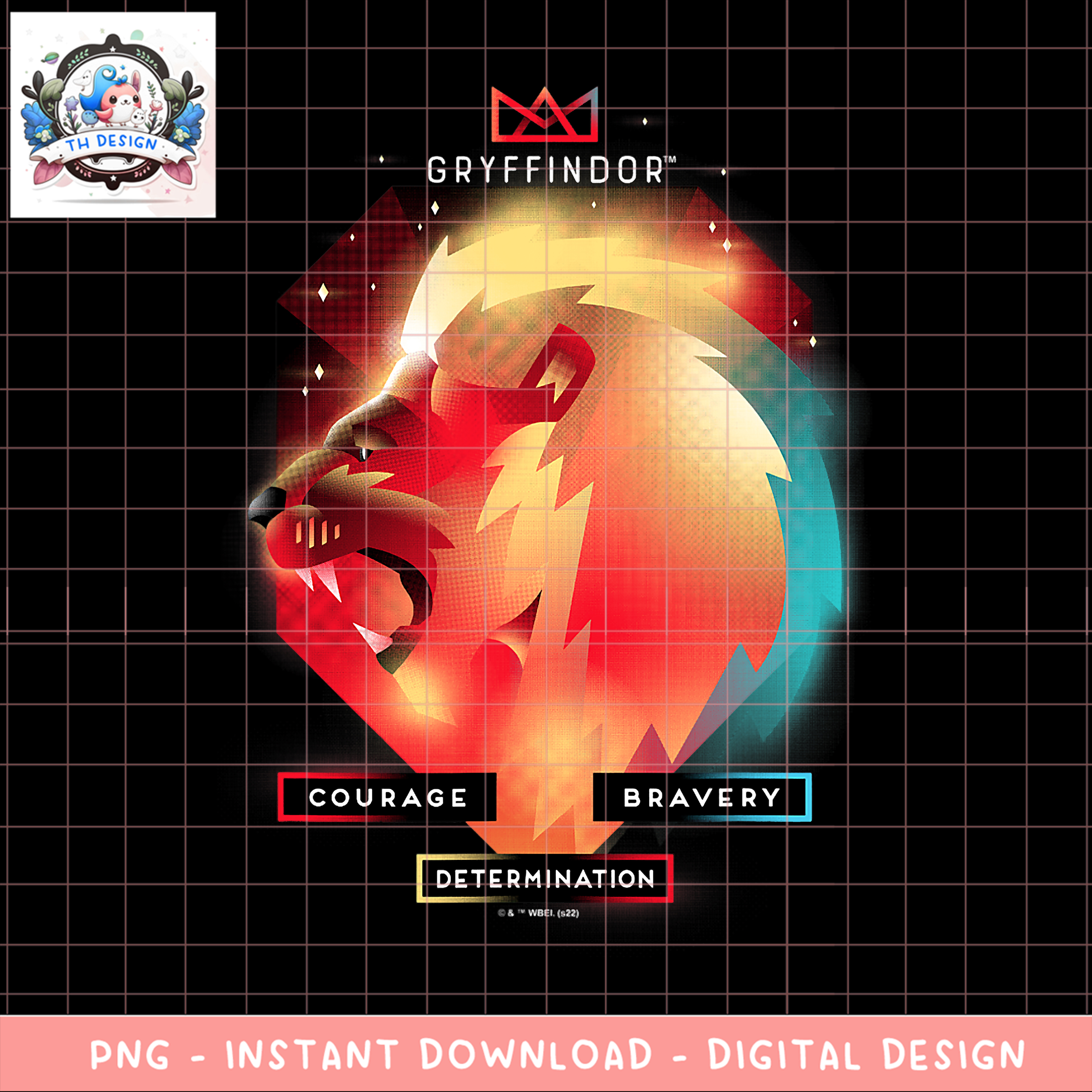Harry Potter Deathly Hallows 2 Gryffindor Galactic Lion PNG | Inspire ...