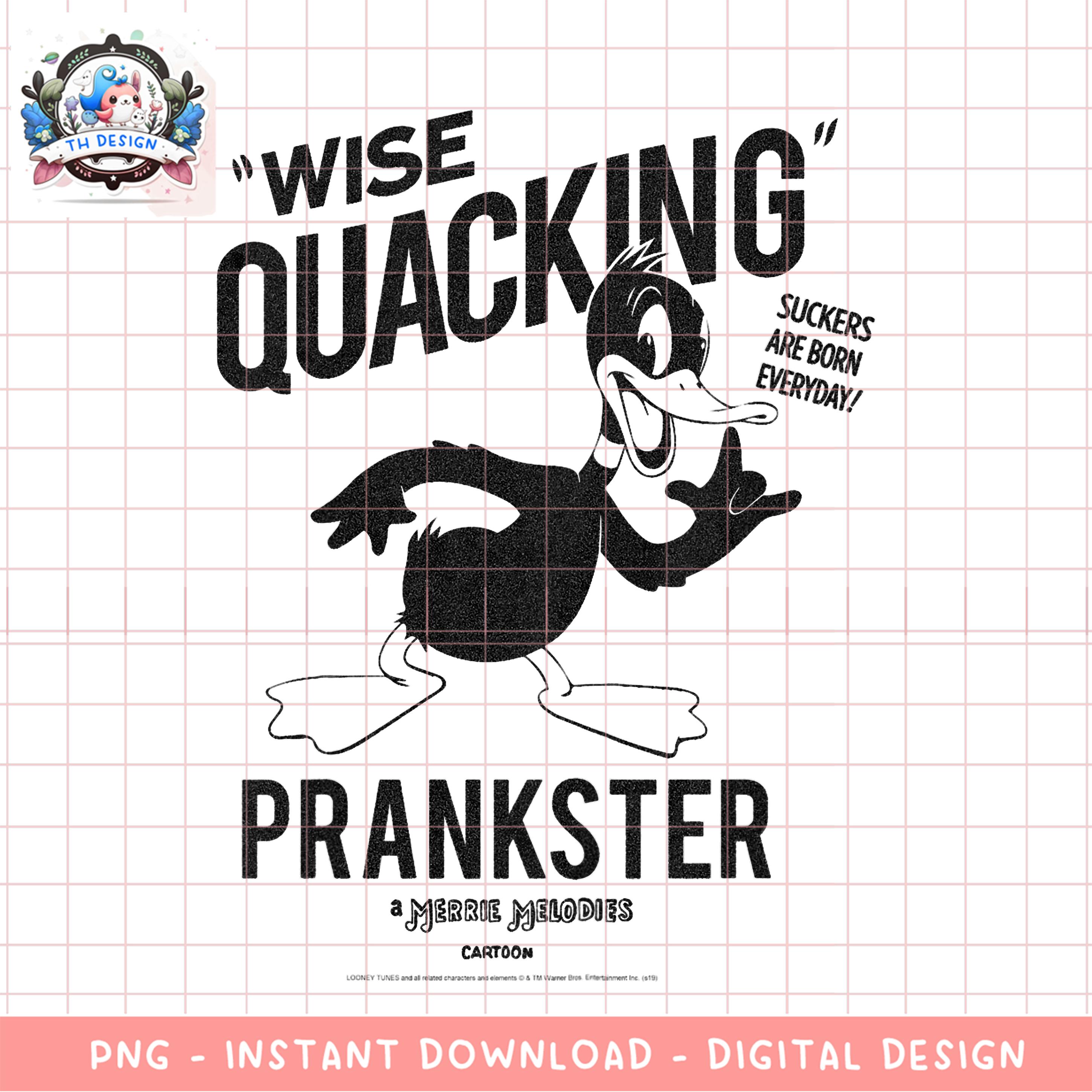 Kids Looney Tunes Daffy Duck Wise Quacking Prankster PNG Dow | Inspire ...