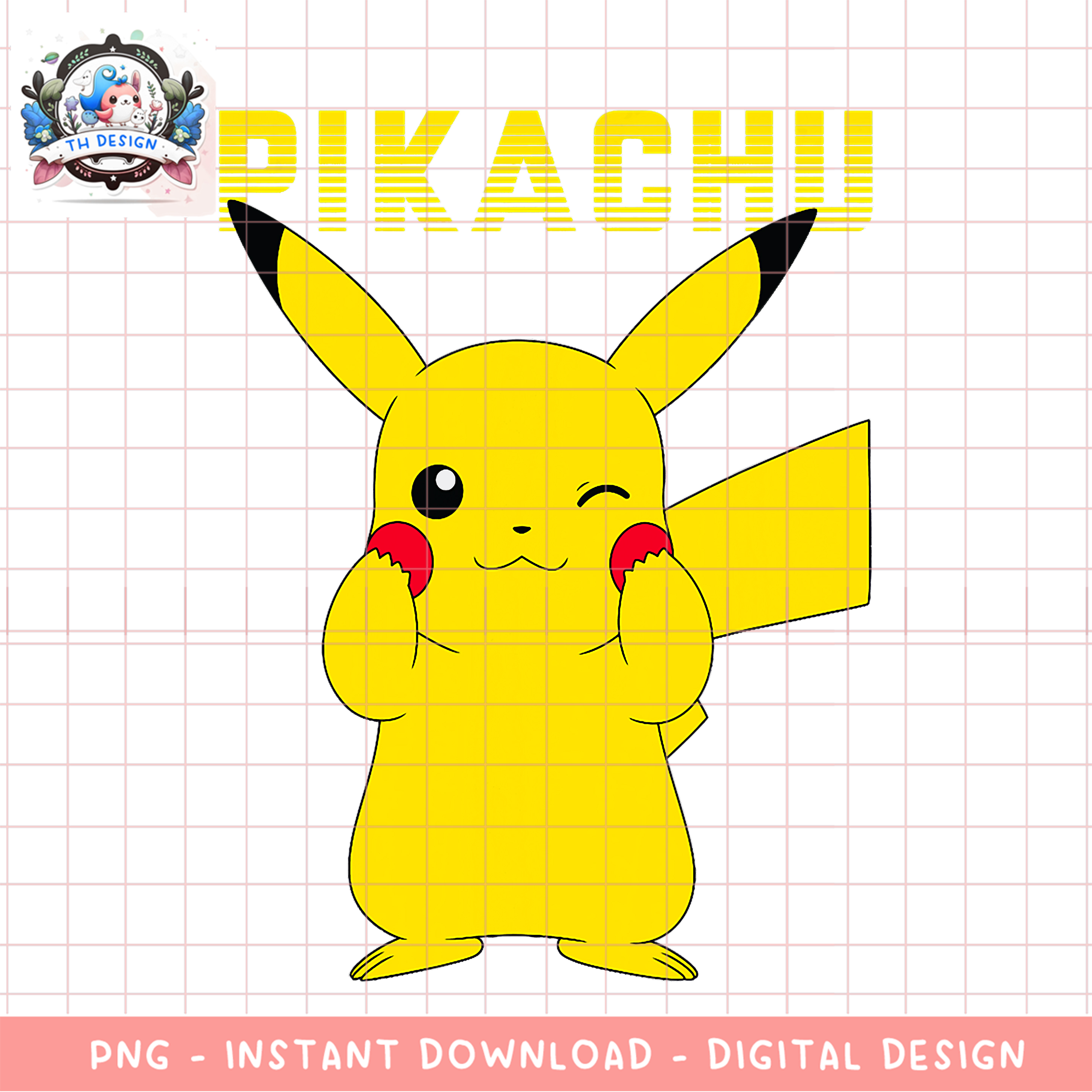 Pokemon Pikachu Adorable Pika Pika Cute Logo png, digital d | Inspire ...