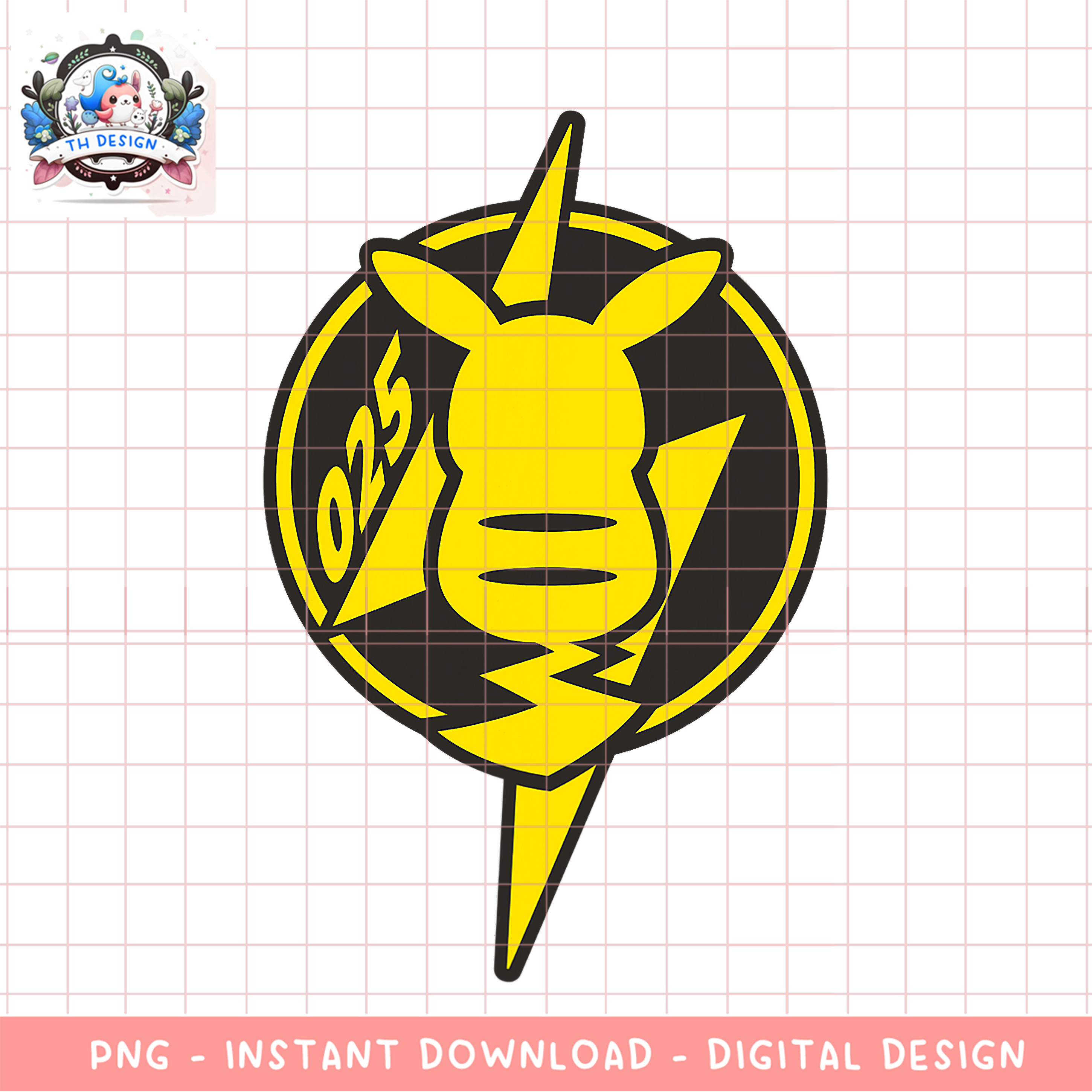 Pokemon Pikachu Back 025 Thunder Electro Bolt Logo png, dig | Inspire ...