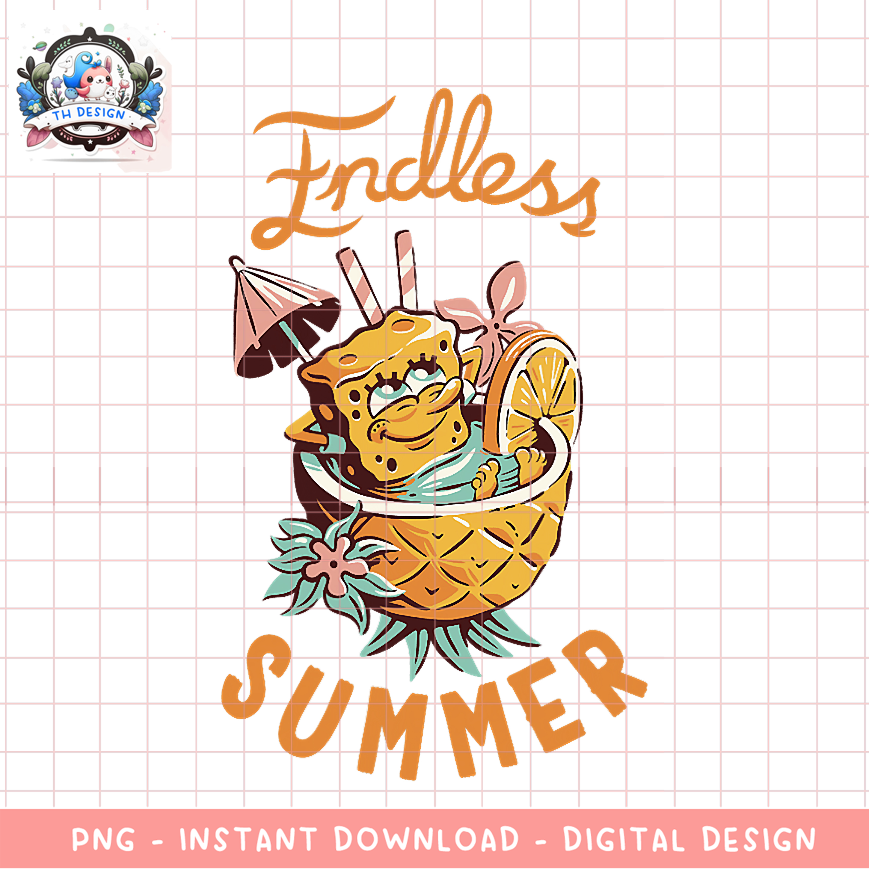 SpongeBob SquarePants Endless Summer Pineapple Drink png, di | Inspire ...