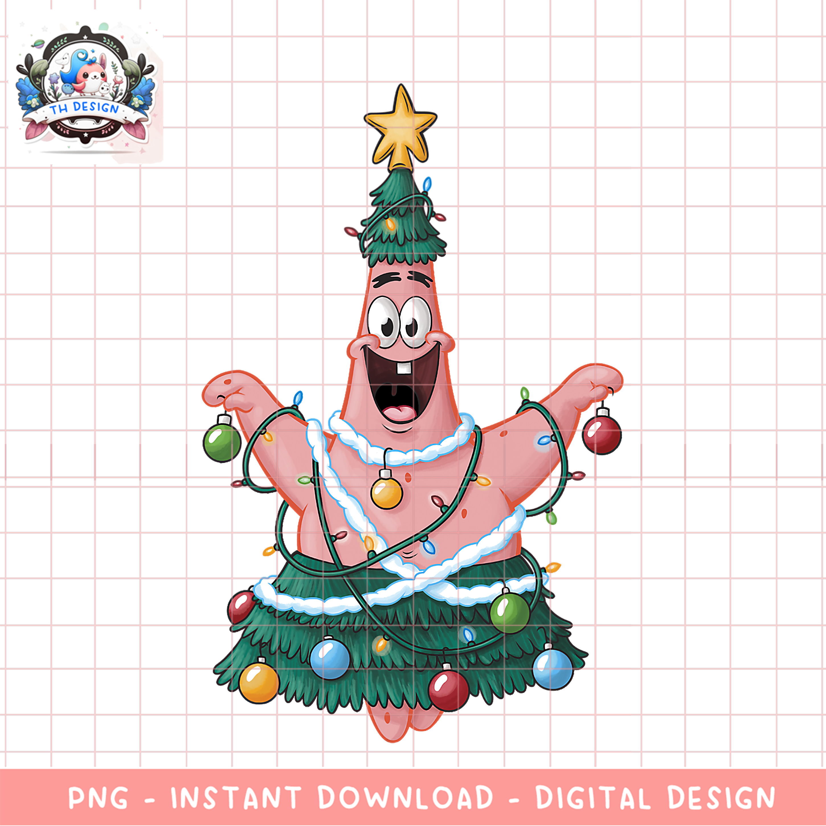 Spongebob Squarepants Patrick Star Christmas Tree png, digit | Inspire ...