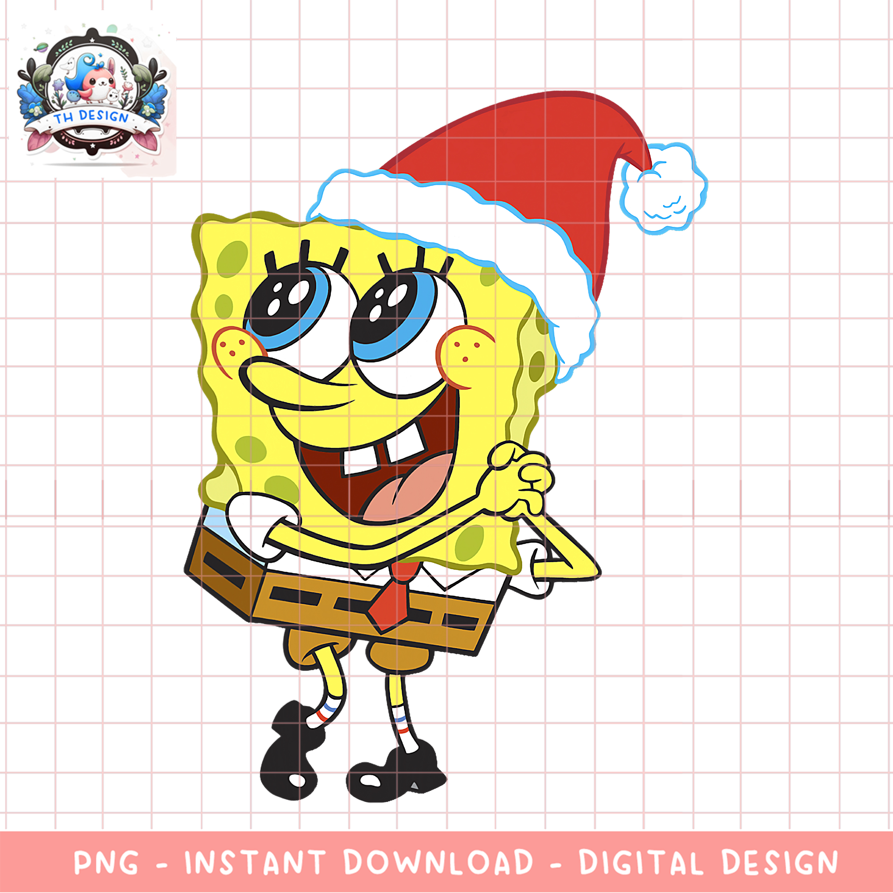 SpongeBob SquarePants Santa Hat Dreaming Of Christmas png, d | Inspire ...