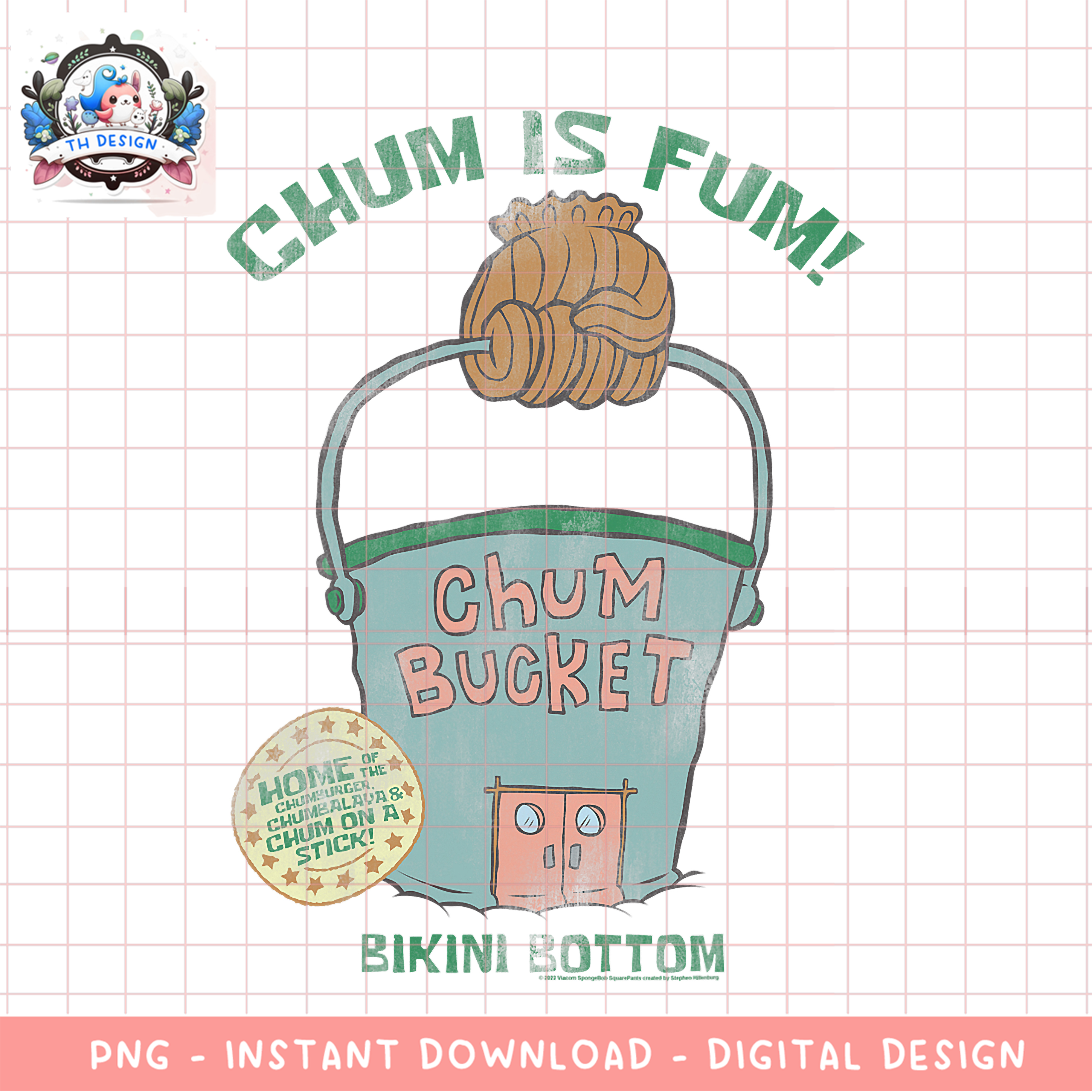 SpongeBob SquarePants The Chum Bucket png, digital download, | Inspire ...