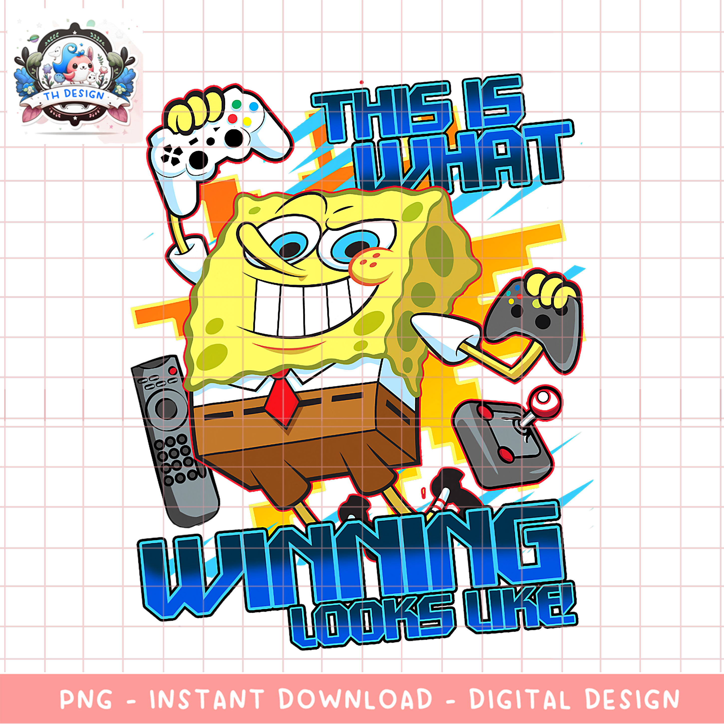 Spongebob SquarePants What Winning Looks Like png, digital d | Inspire ...