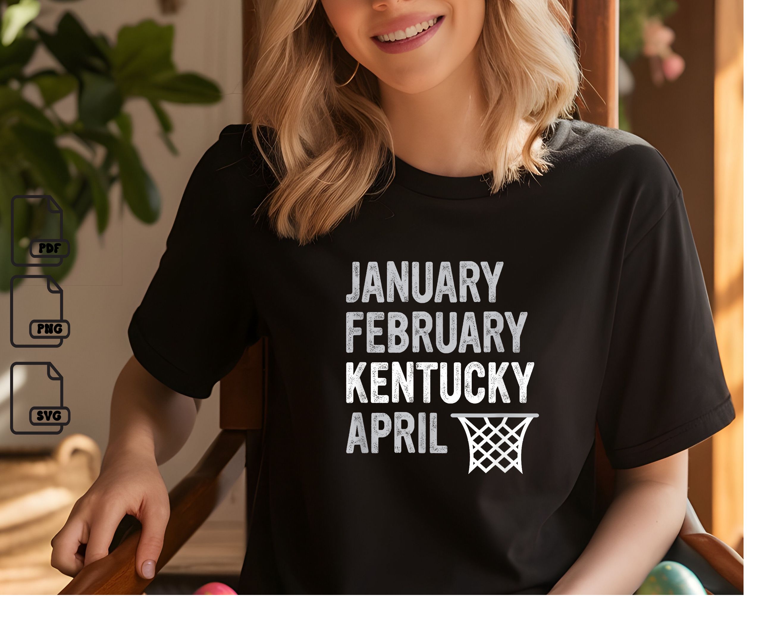 Basketball Fan - January February Kentucky April, Svg, Png, | Inspire ...