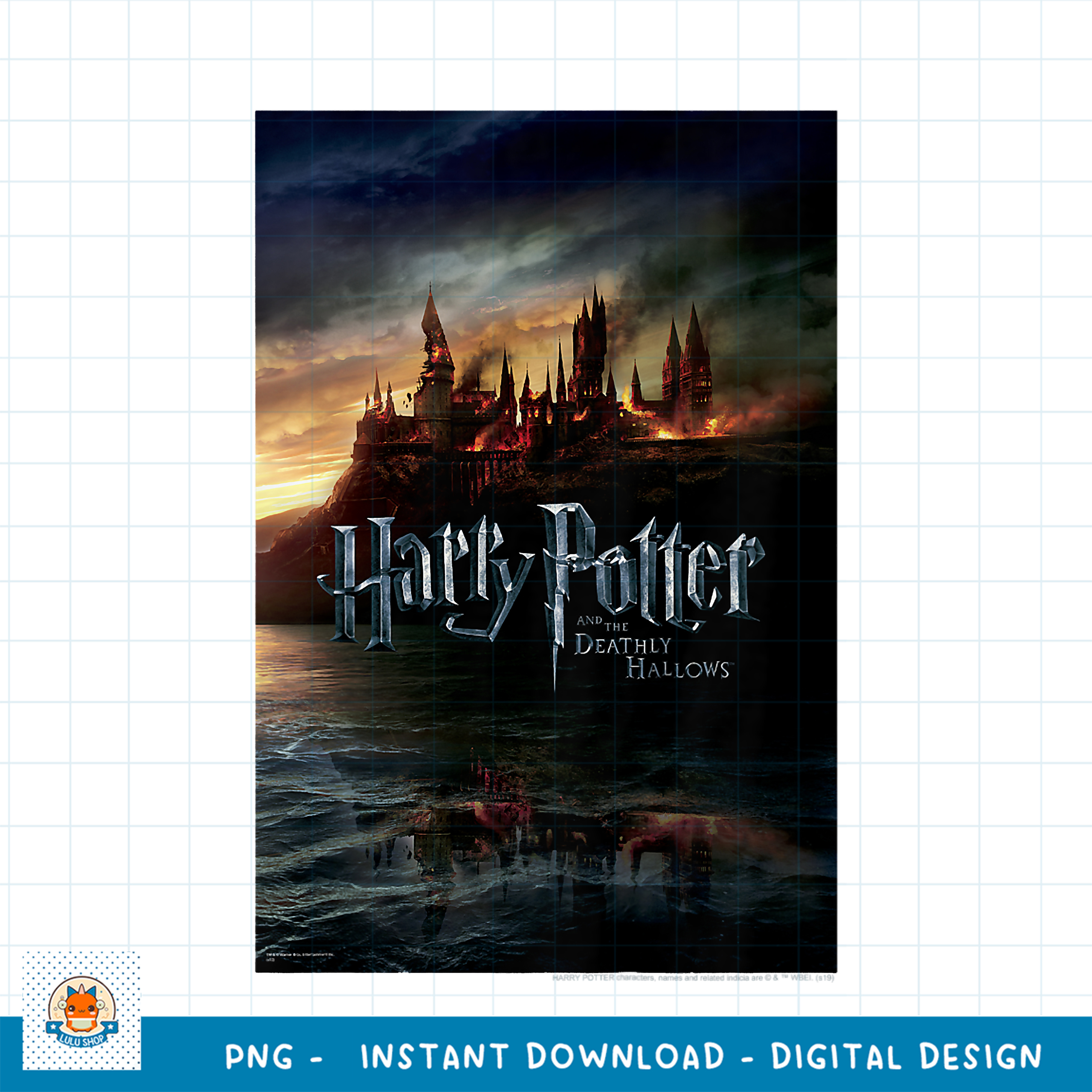 Kids Harry Potter And The Deathly Hallows Hogwarts Poster PN | Inspire ...