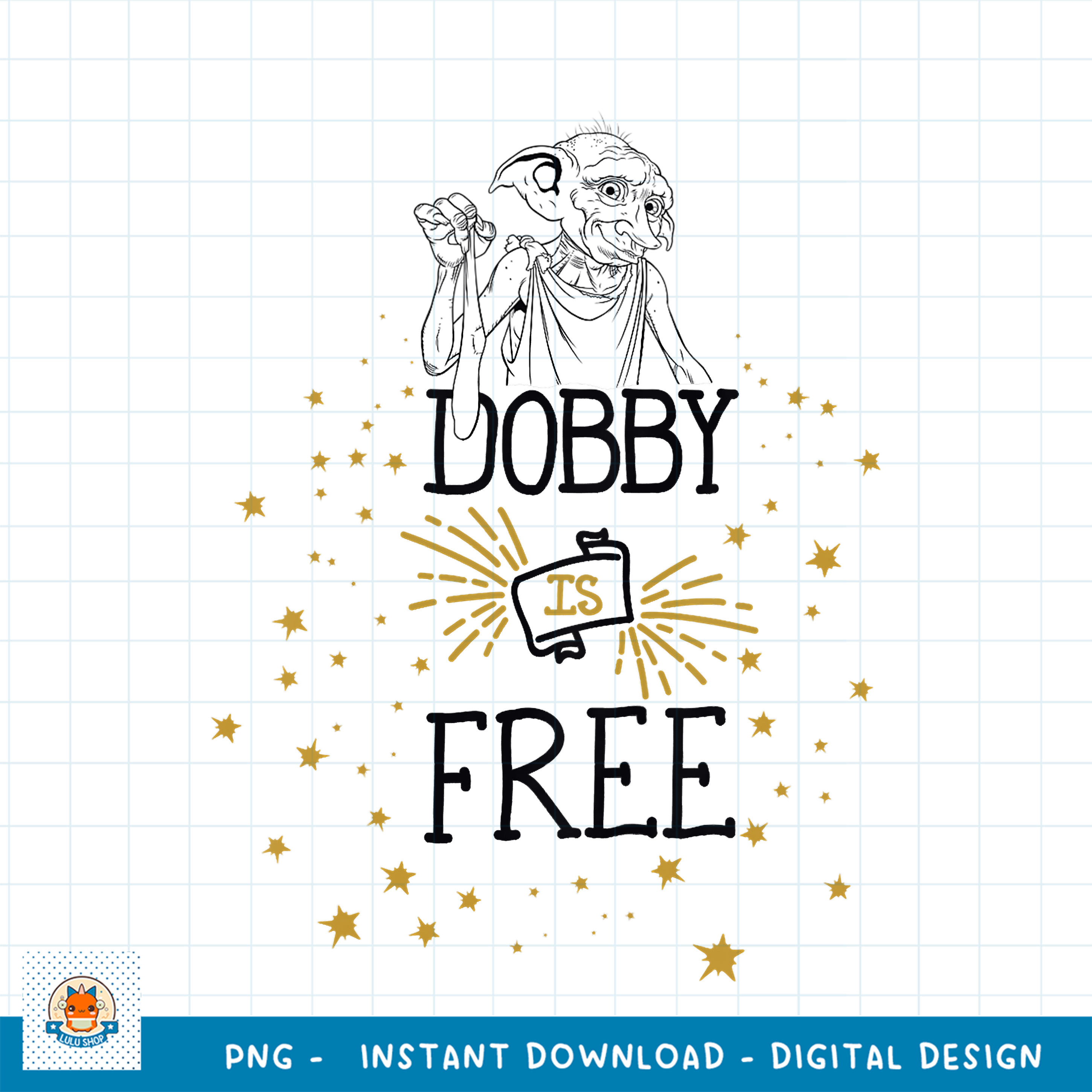 Kids Harry Potter Dobby Is Free PNG Download copy | Inspire Uplift