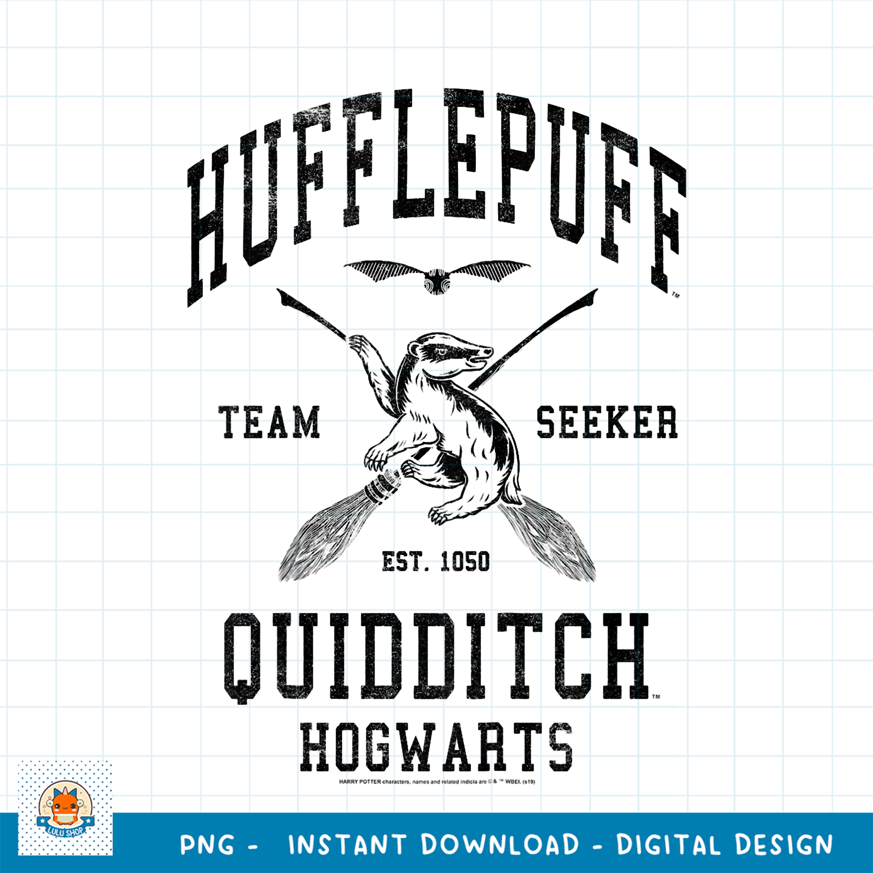 Kids Harry Potter Hufflepuff Bold Team Seeker png, digital d | Inspire ...