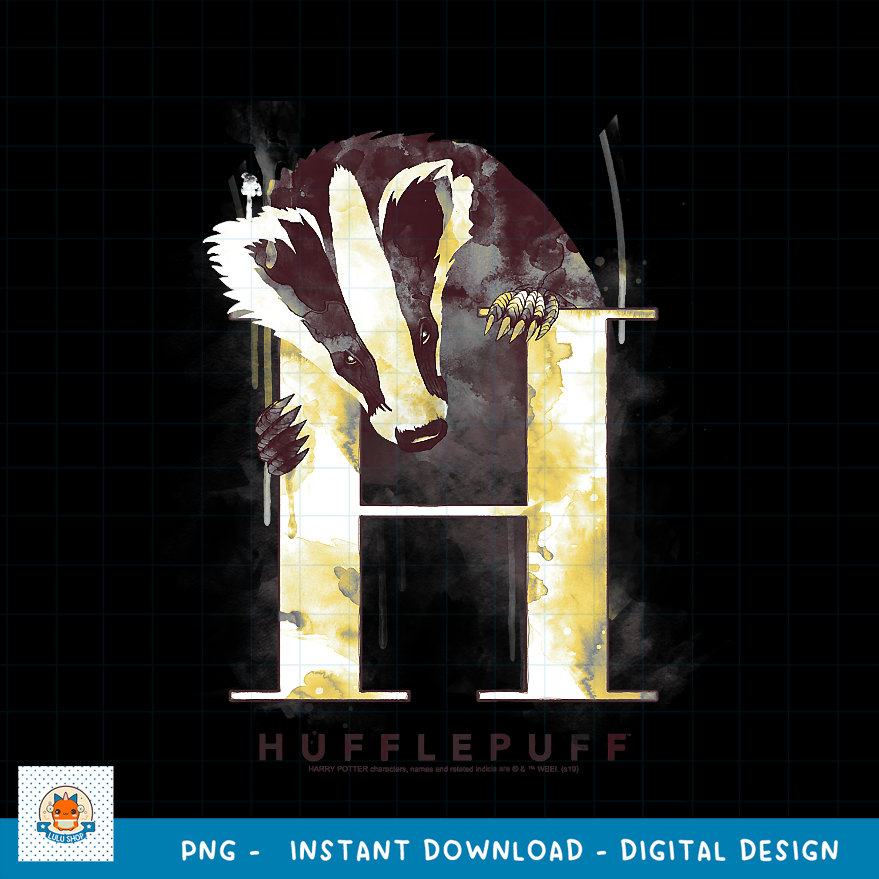 Kids Harry Potter Hufflepuff House Watercolor png, digital d | Inspire ...