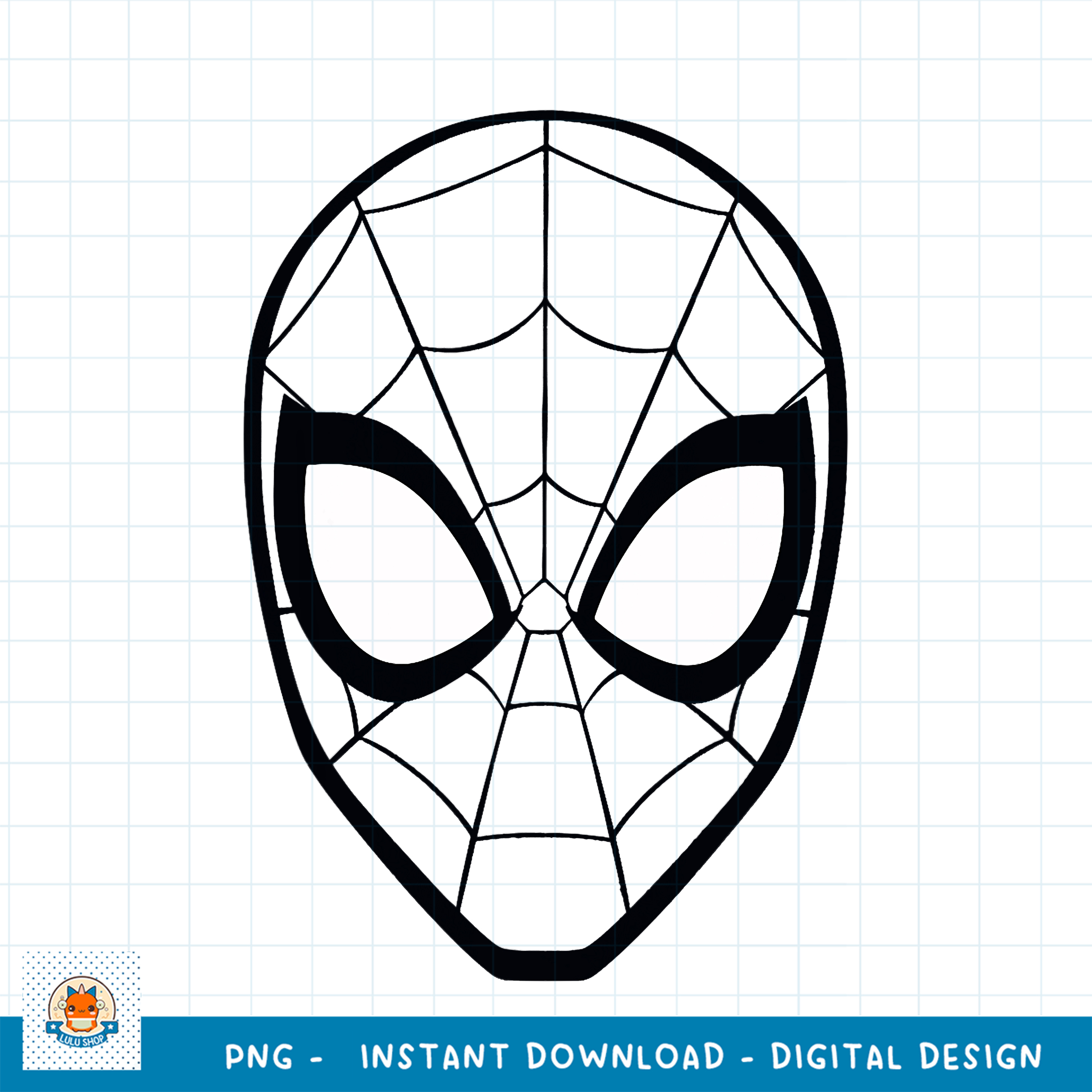 Marvel Spider-Man Spidey Mask Costume png, digital download | Inspire ...