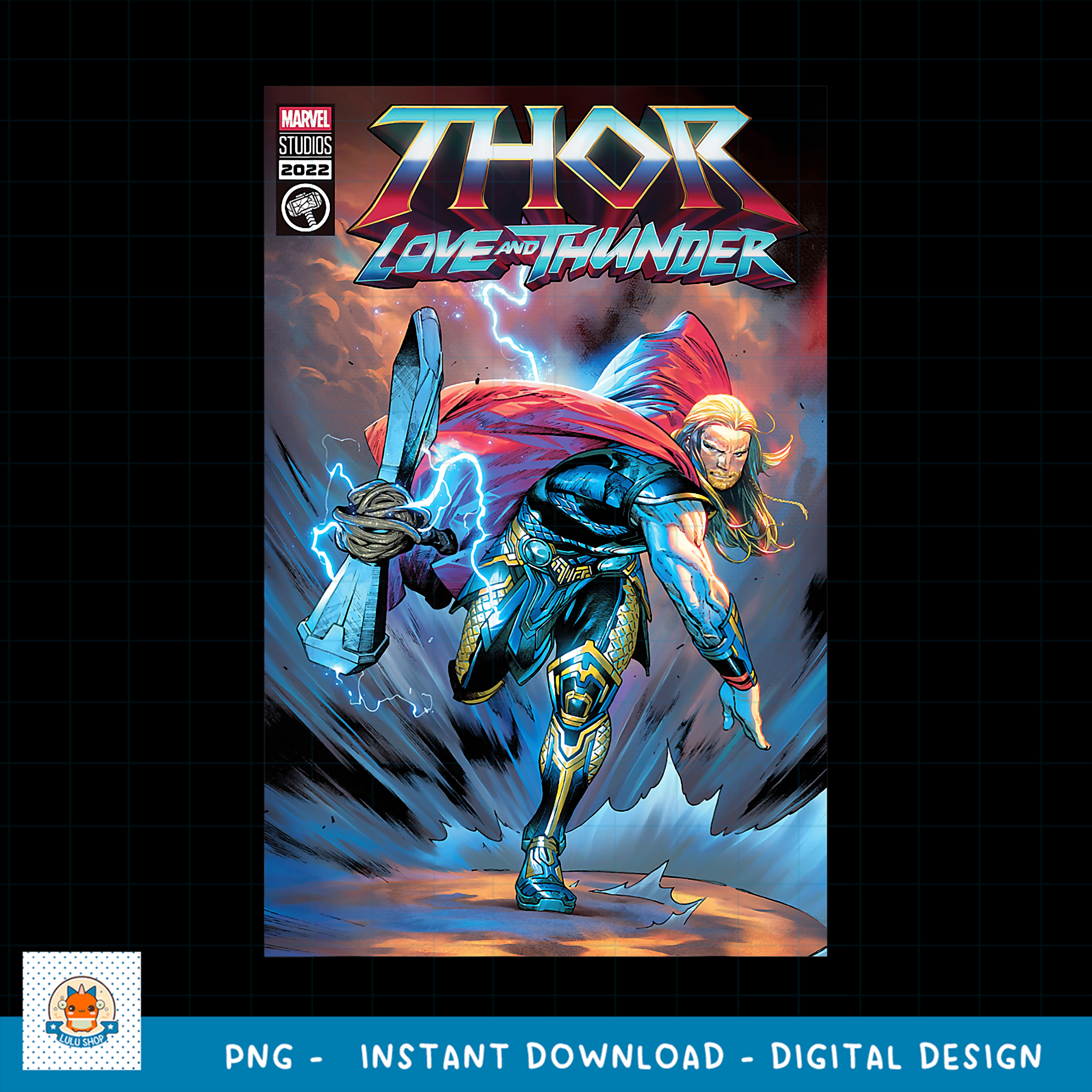 Marvel Thor Love and Thunder Thor Axe Throw Comic Cover png, | Inspire ...