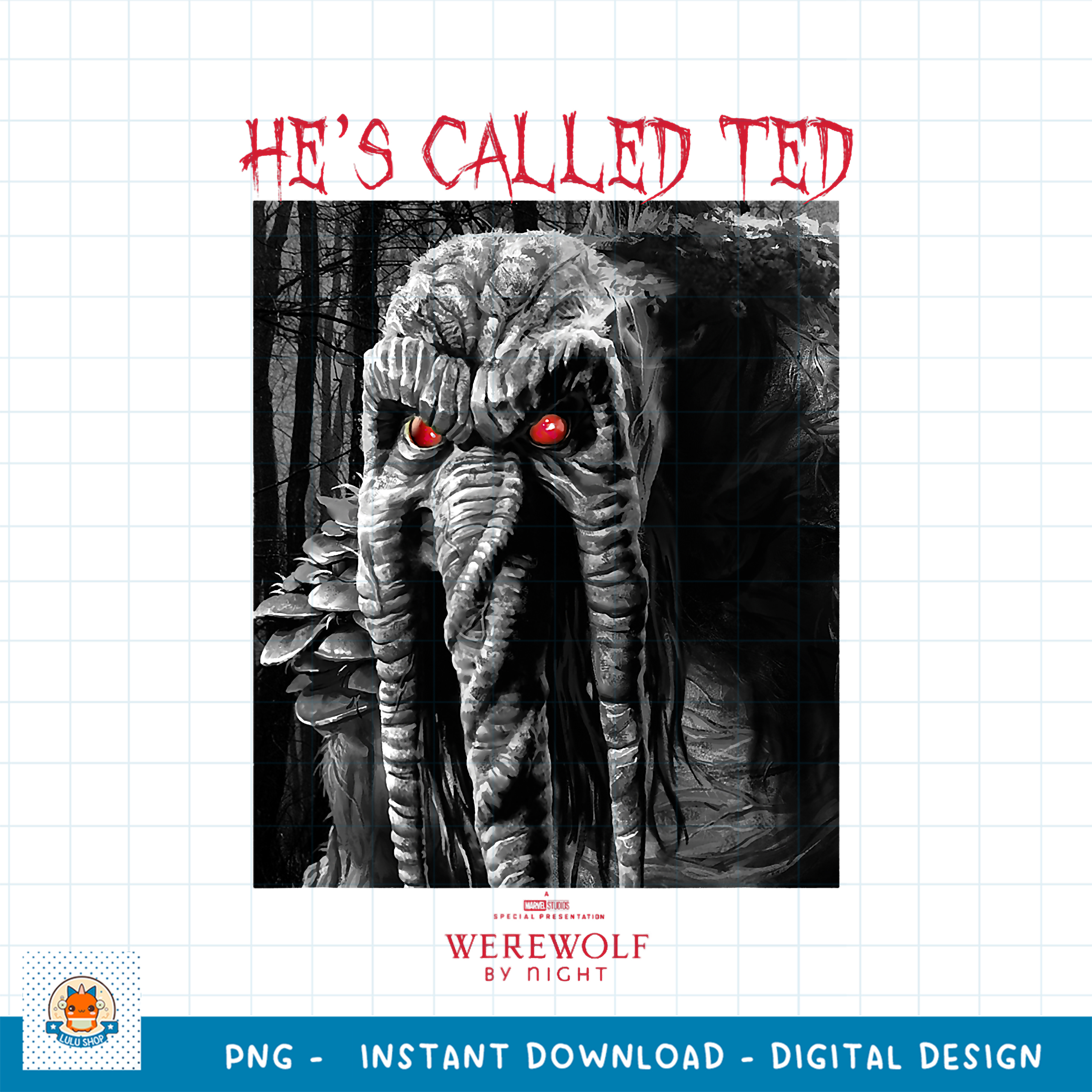 Marvel Werewolf by Night Man-Thing Hes Called Ted Portrait p | Inspire ...