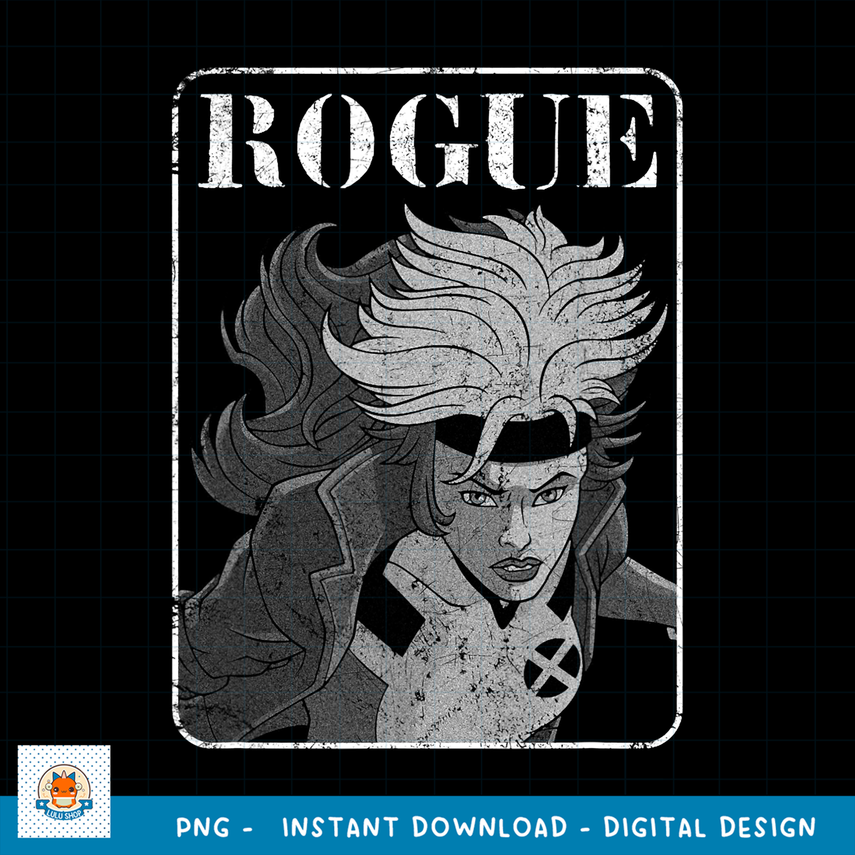 Marvel X-Men Rogue 90s png, digital download | Inspire Uplift