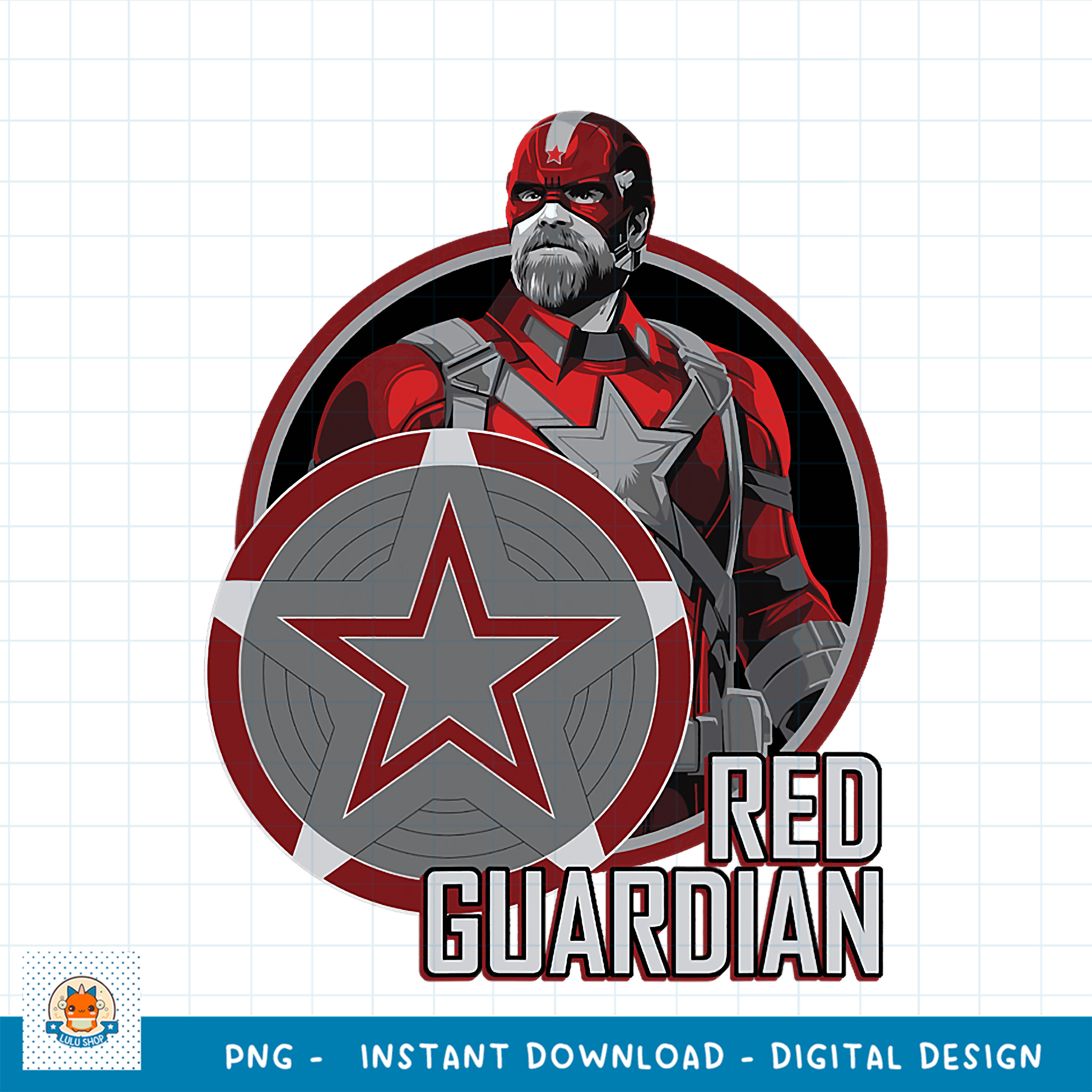 Marvel Year Of The Shield Red Guardian Portrait png, digital | Inspire ...