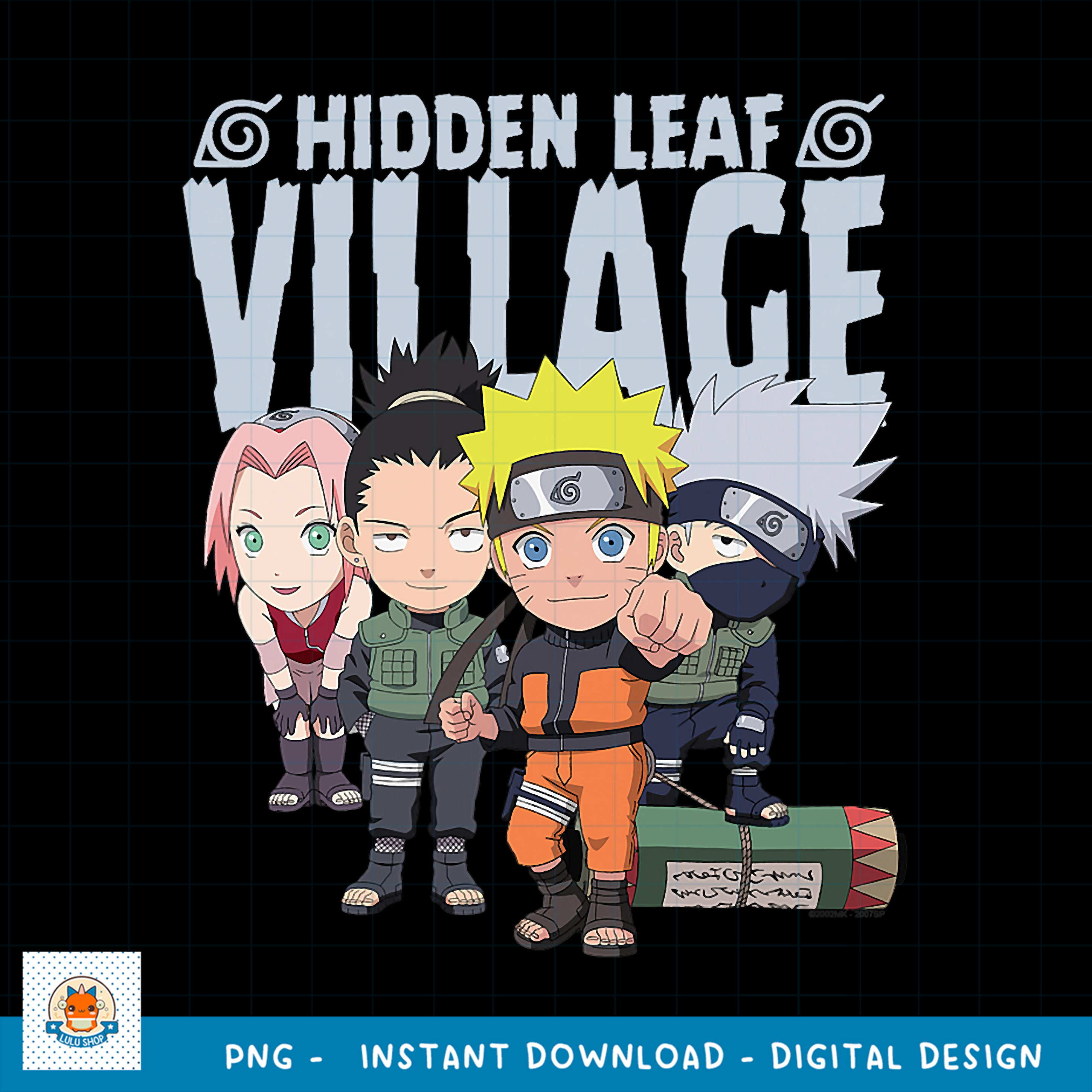 Naruto Shippuden Hidden Leaf Village png, digital download | Inspire Uplift